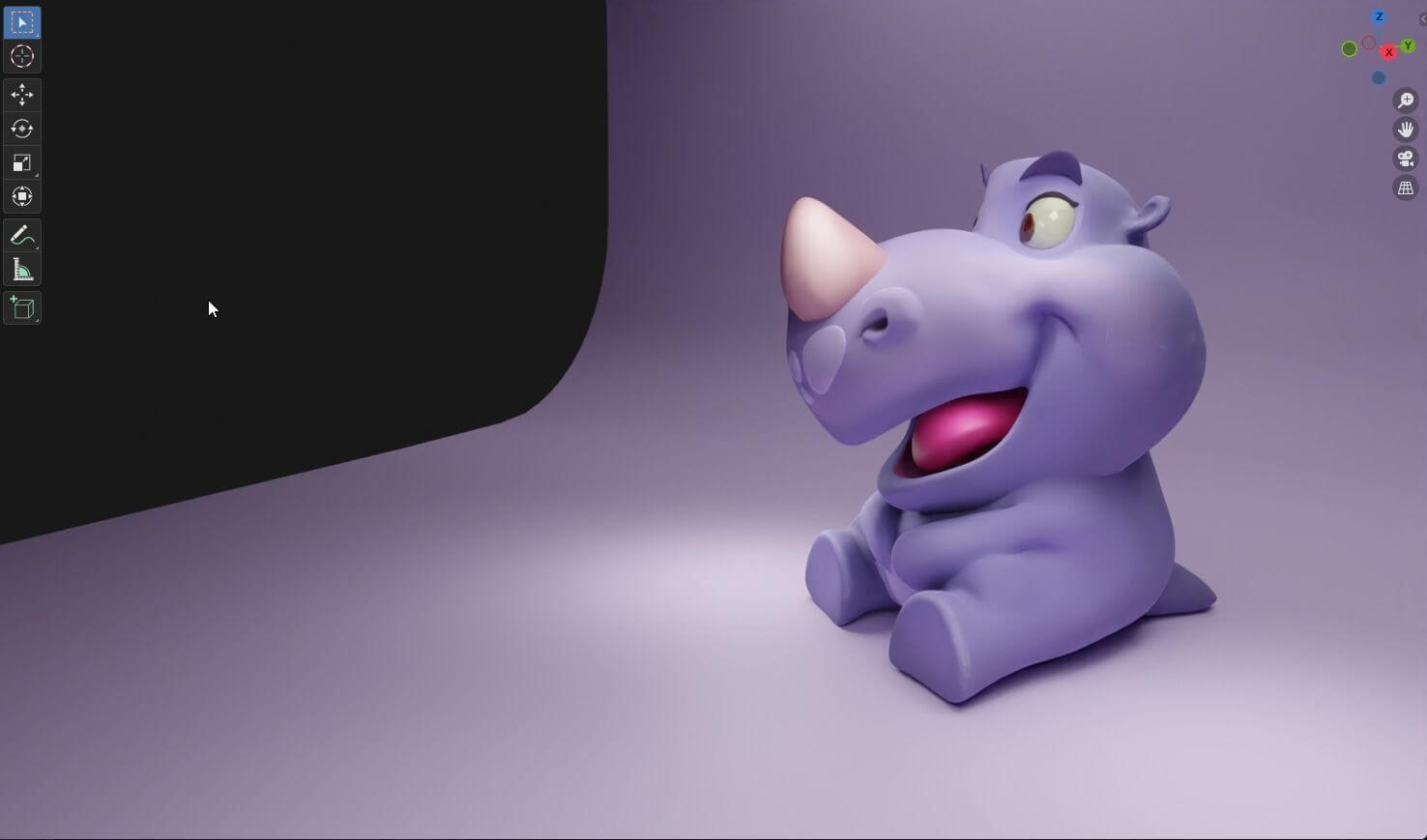 Stylized Rhino - 3D Model by Khatri3d