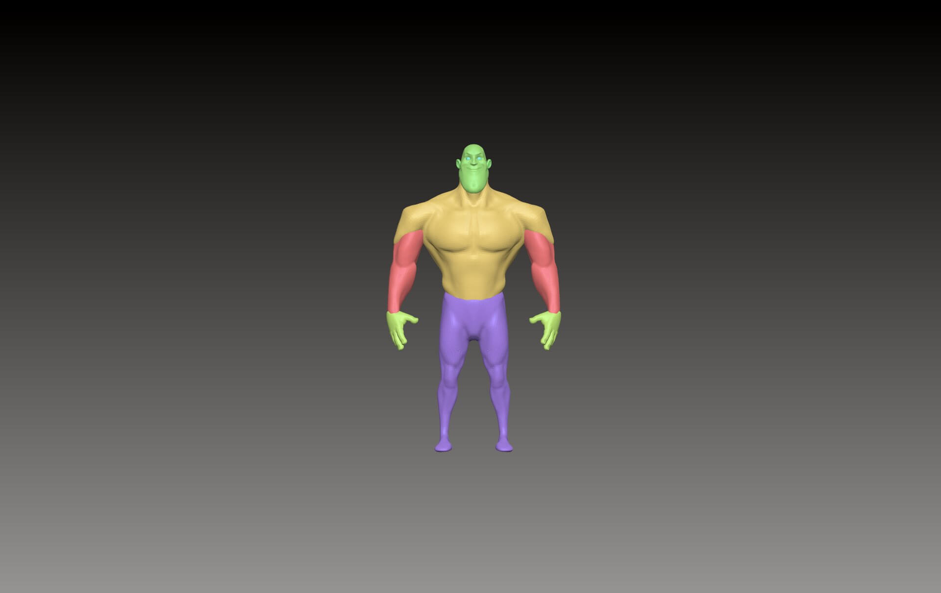 Stylized Superhero Base Mesh - 3D Model by Khatri3d
