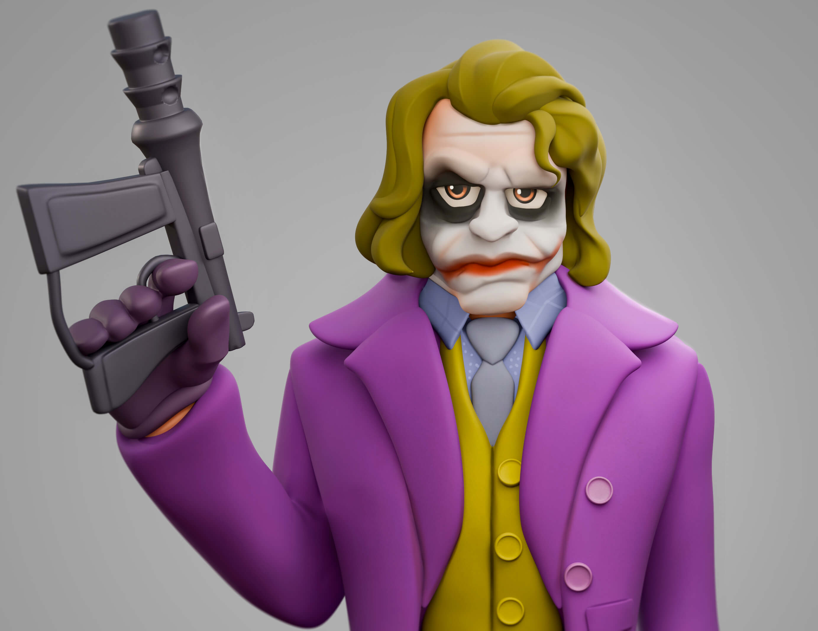 Joker From The Dark Knight - 3D Model by Khatri3d