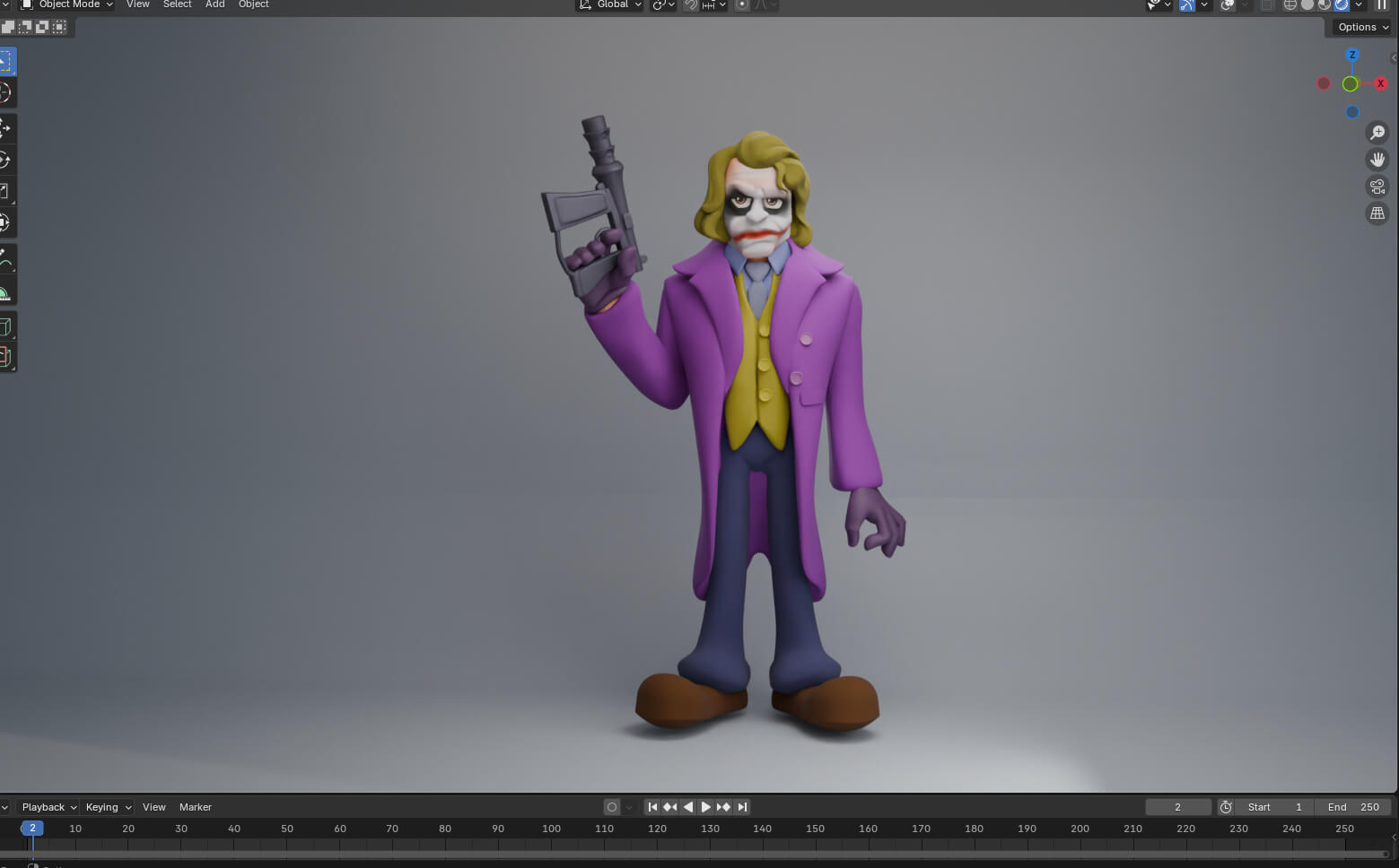 Joker From The Dark Knight - 3D Model by Khatri3d