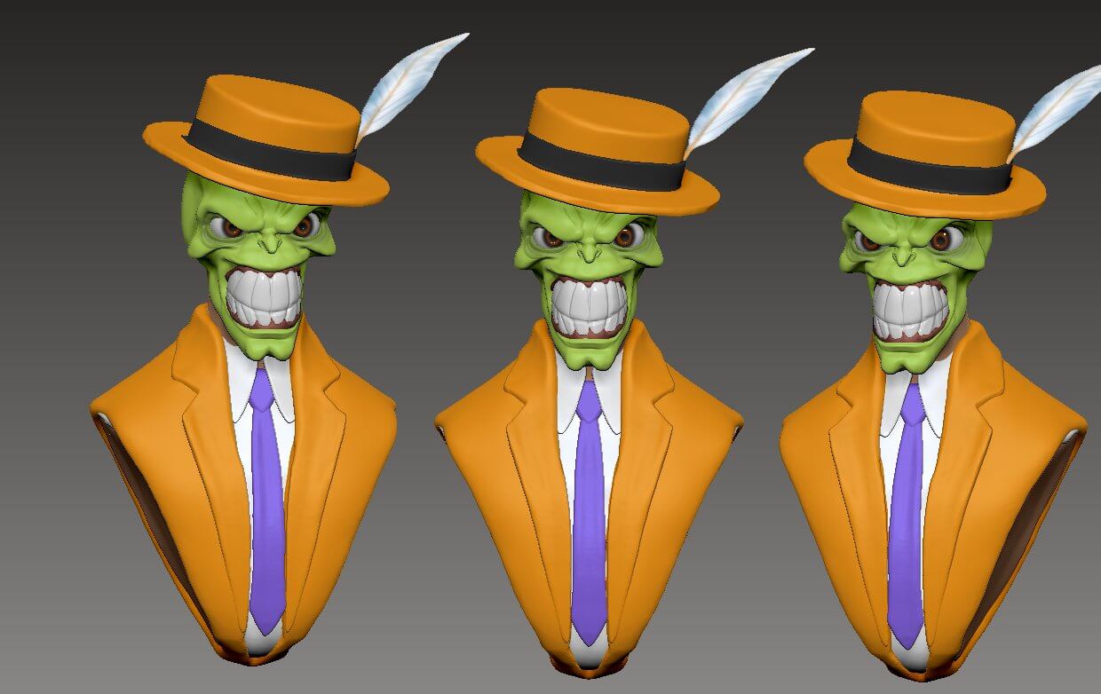 The Mask Jim Carrey Bust - 3D Print Model by Khatri3d