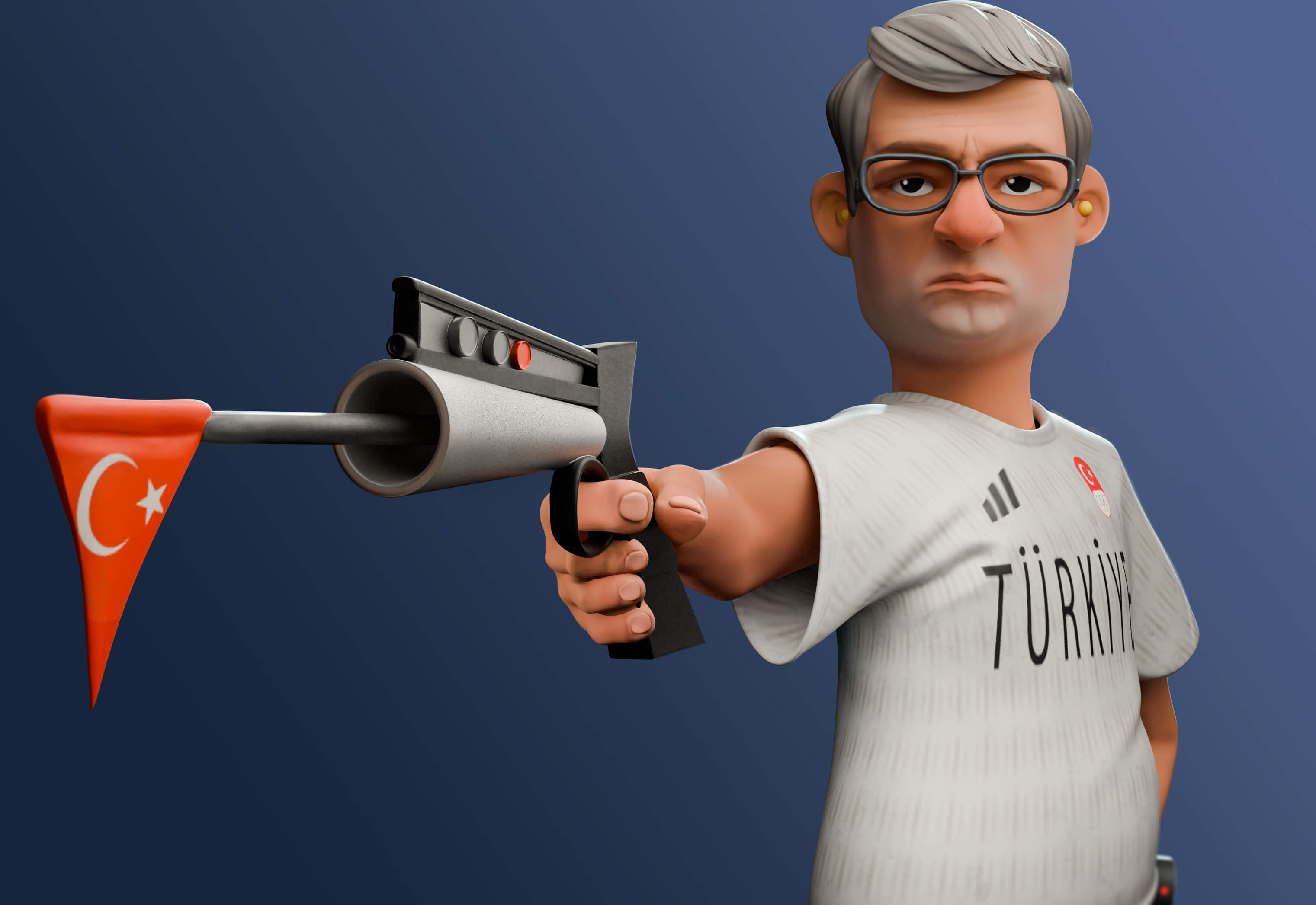 Turkish Sharp Shooter Olympics - 3D Model by Khatri3d