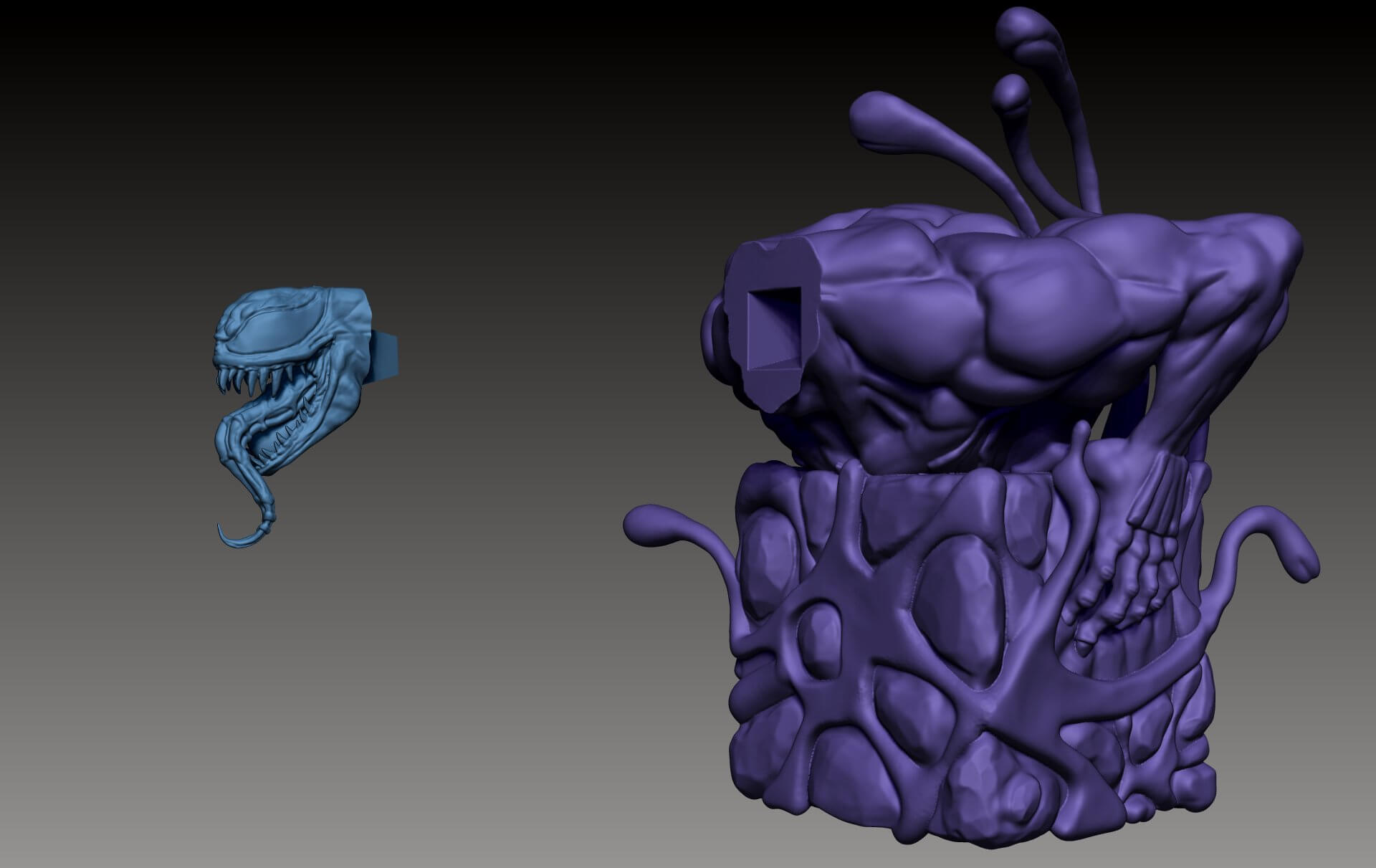 Venom X Cube - 3D Model by Khatri3d