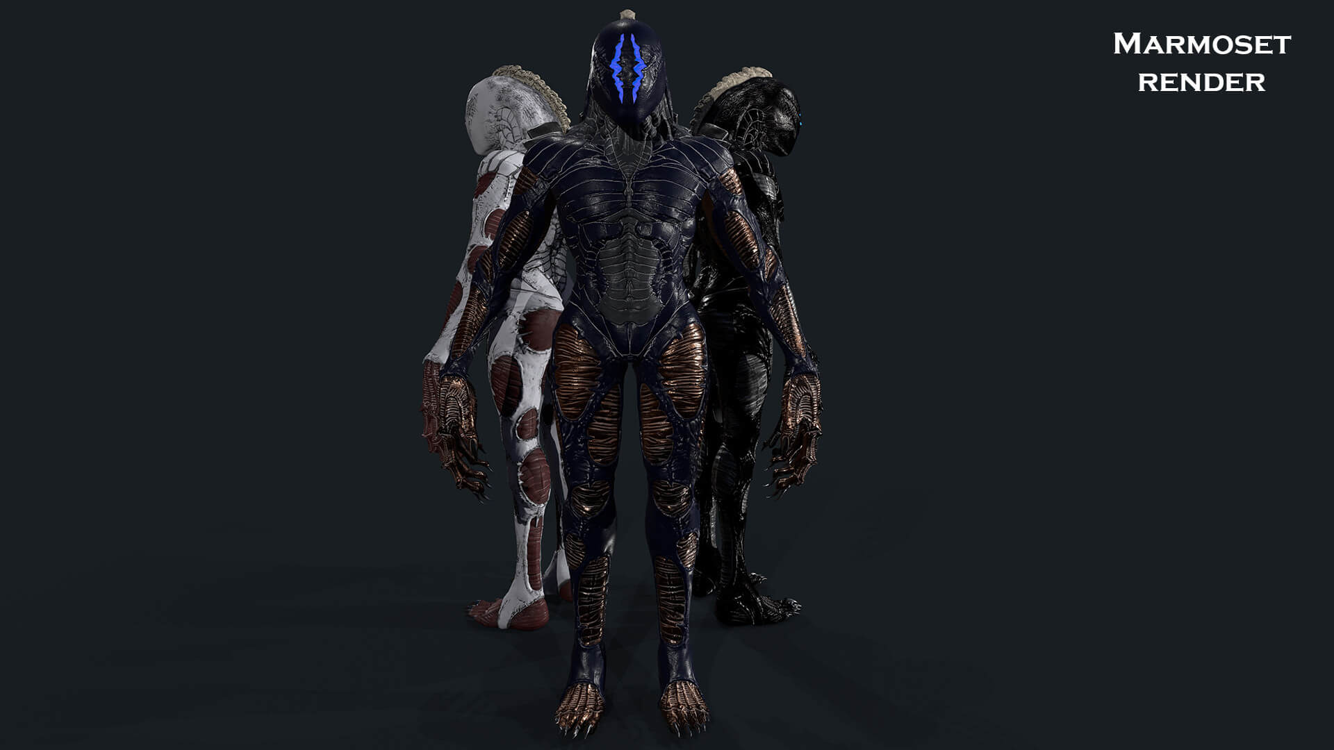 Alien 1 Game Ready Character - 3D Model by Khornes