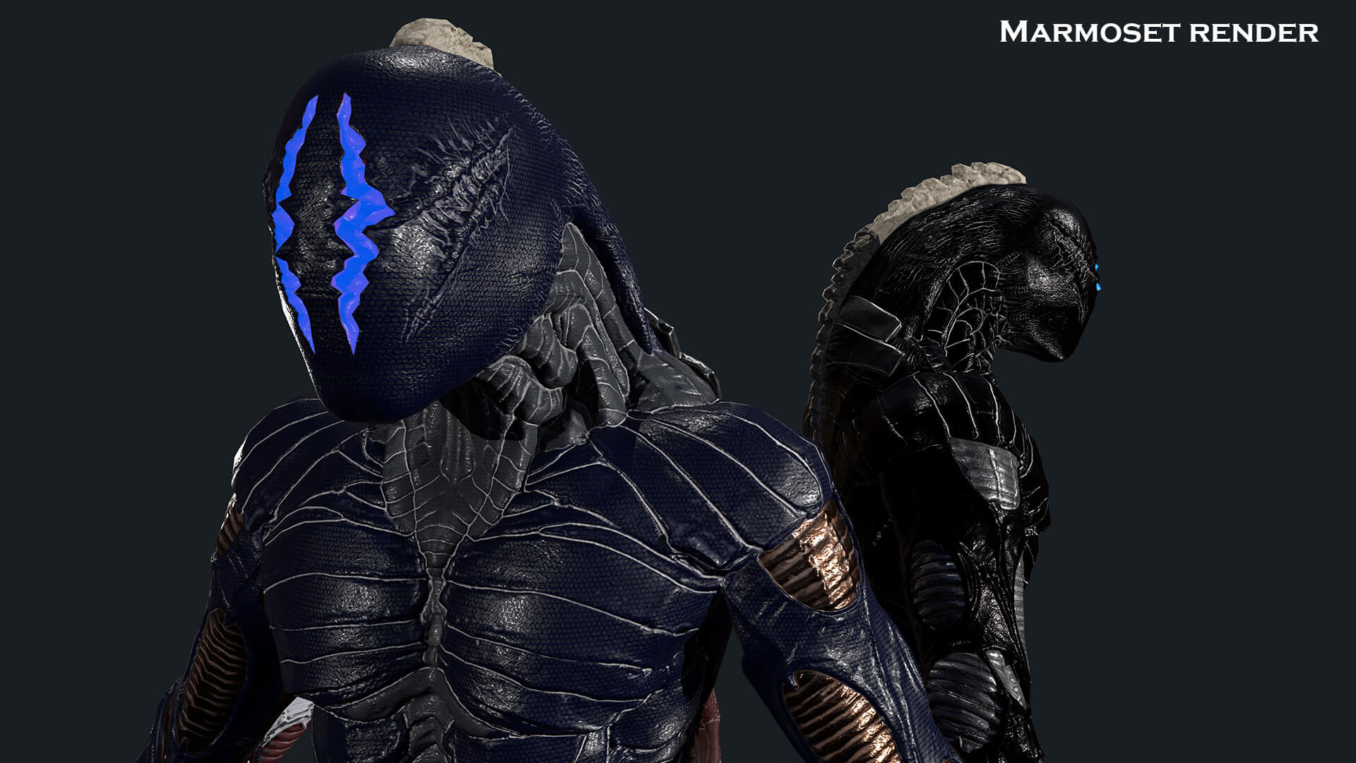 Alien 1 Game Ready Character - 3D Model by Khornes