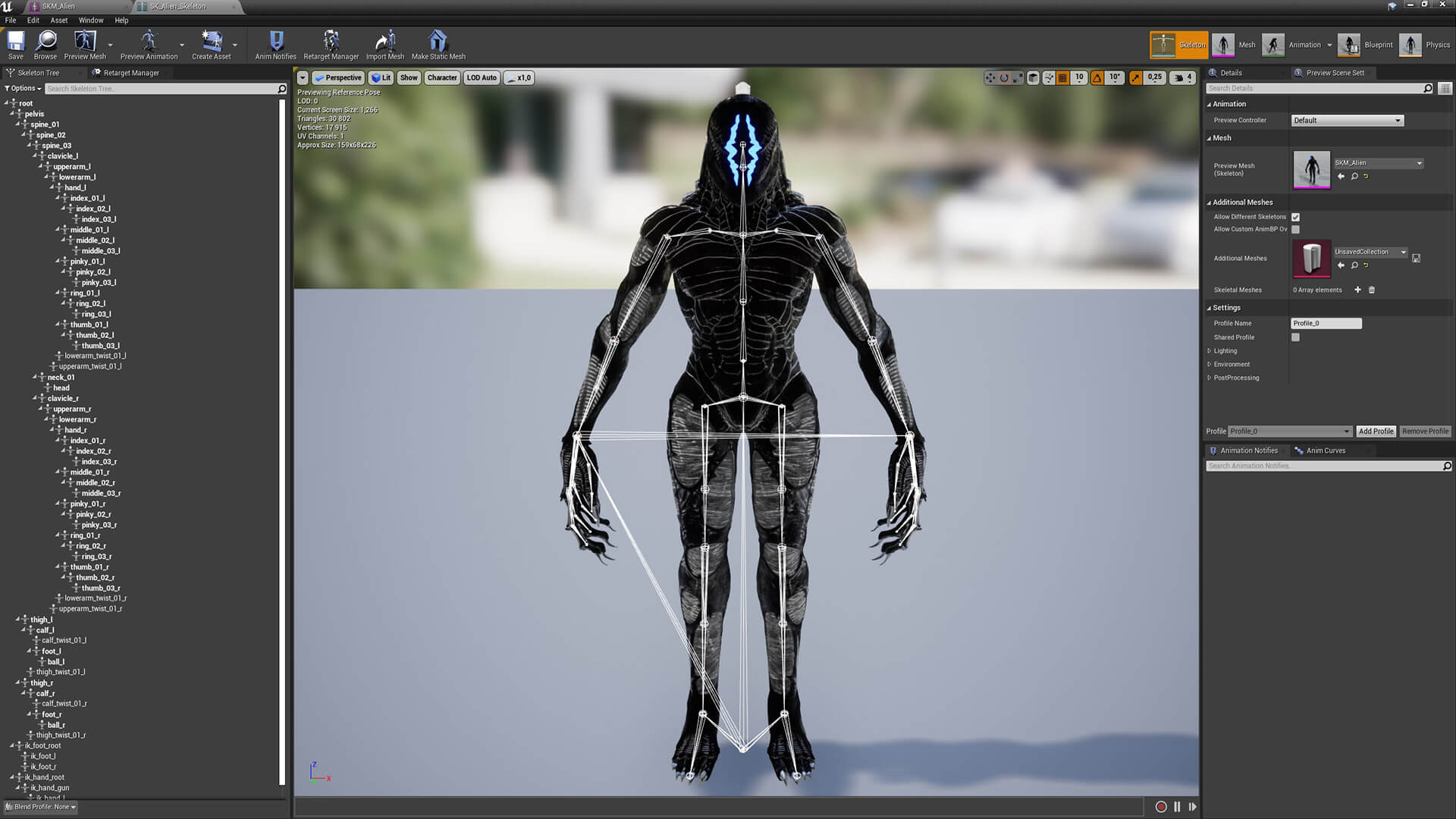 Alien 1 Game Ready Character - 3D Model by Khornes