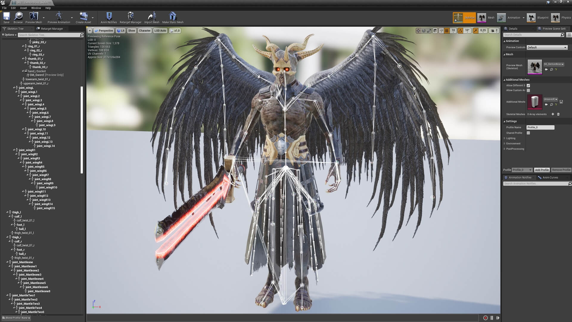 Demon Boss Game Ready 3D Model by Khornes