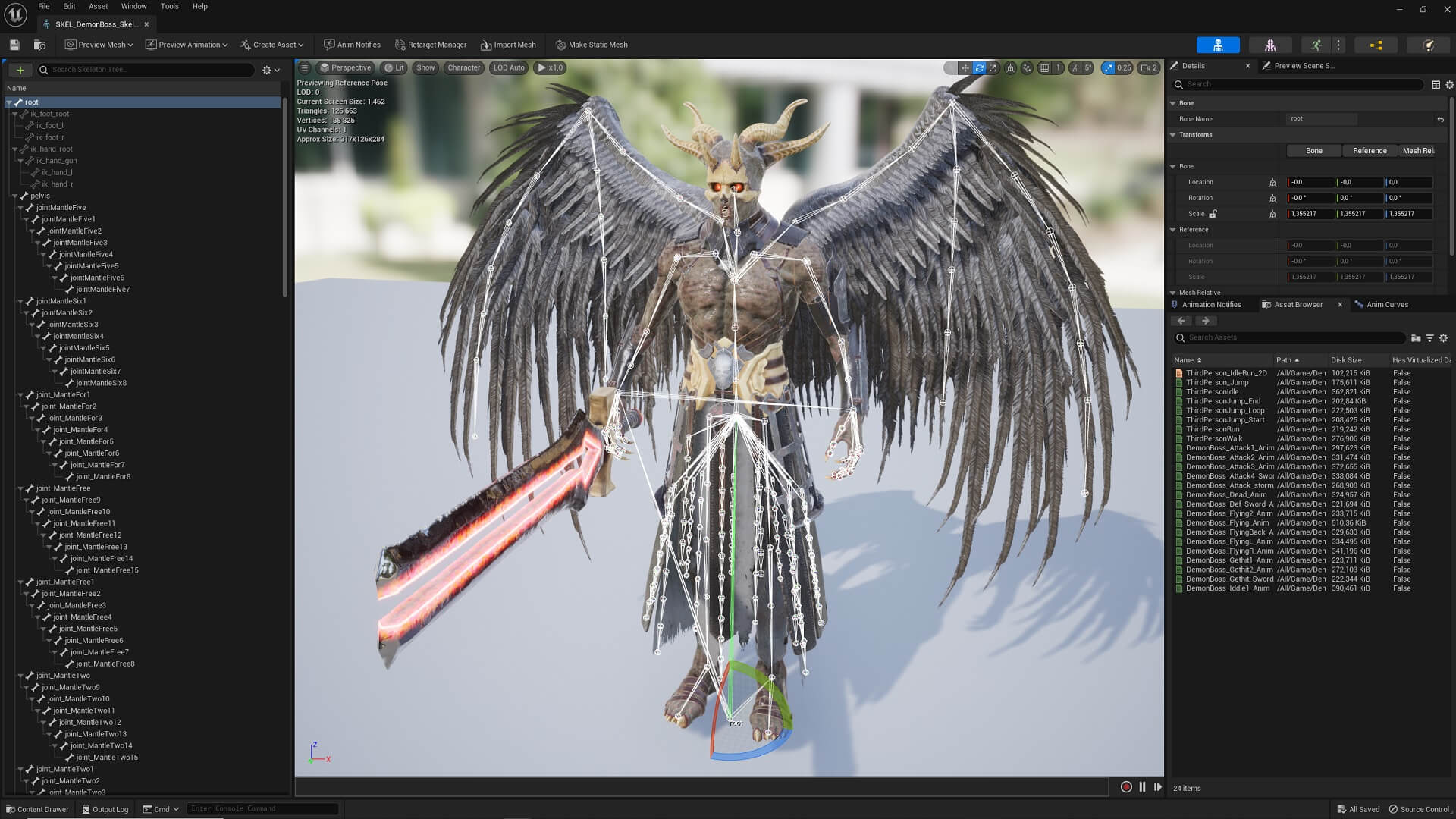 Demon Boss Game Ready 3D Model by Khornes