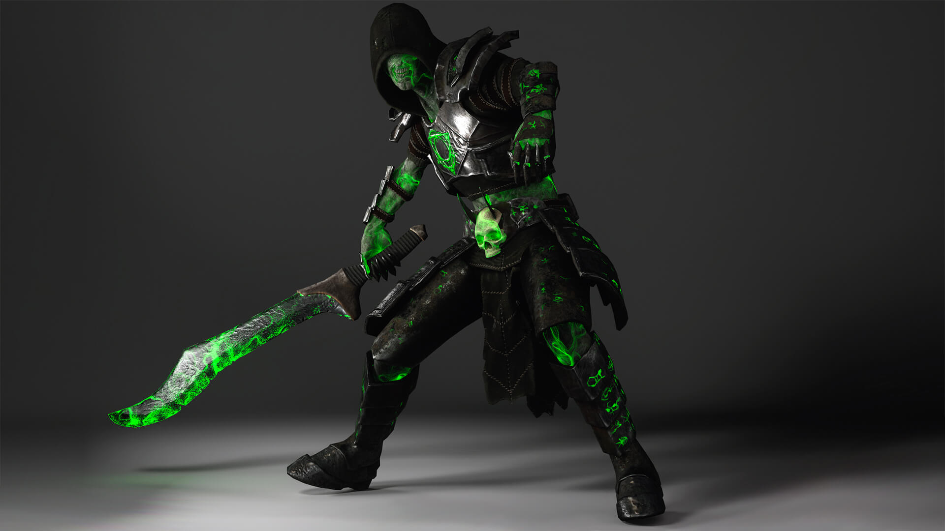 Necromancer Game Ready 3D Model by Khornes