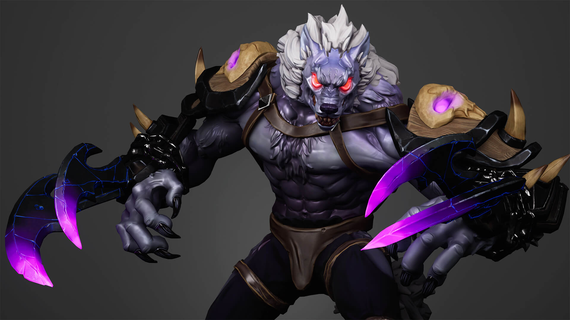 Stylized Wolf - 3D Model by Khornes