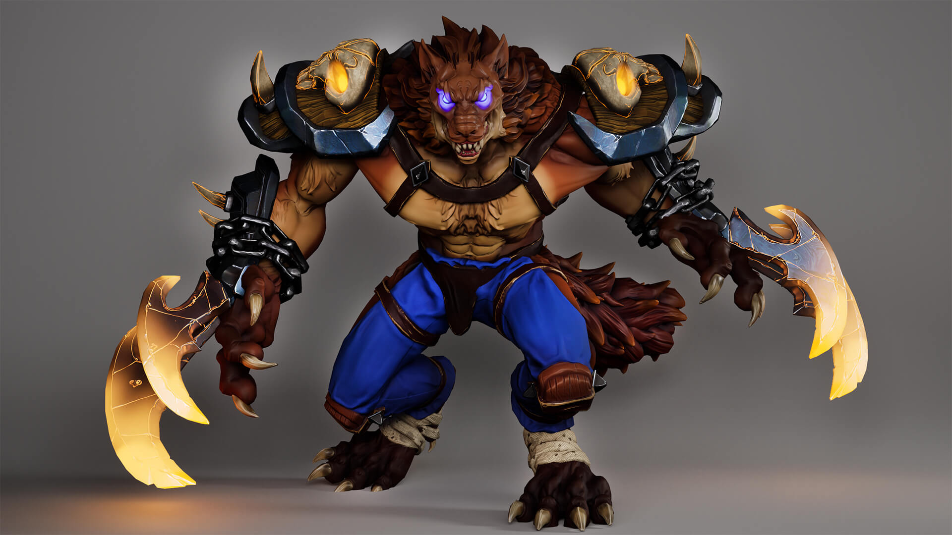 Stylized Wolf - 3D Model by Khornes