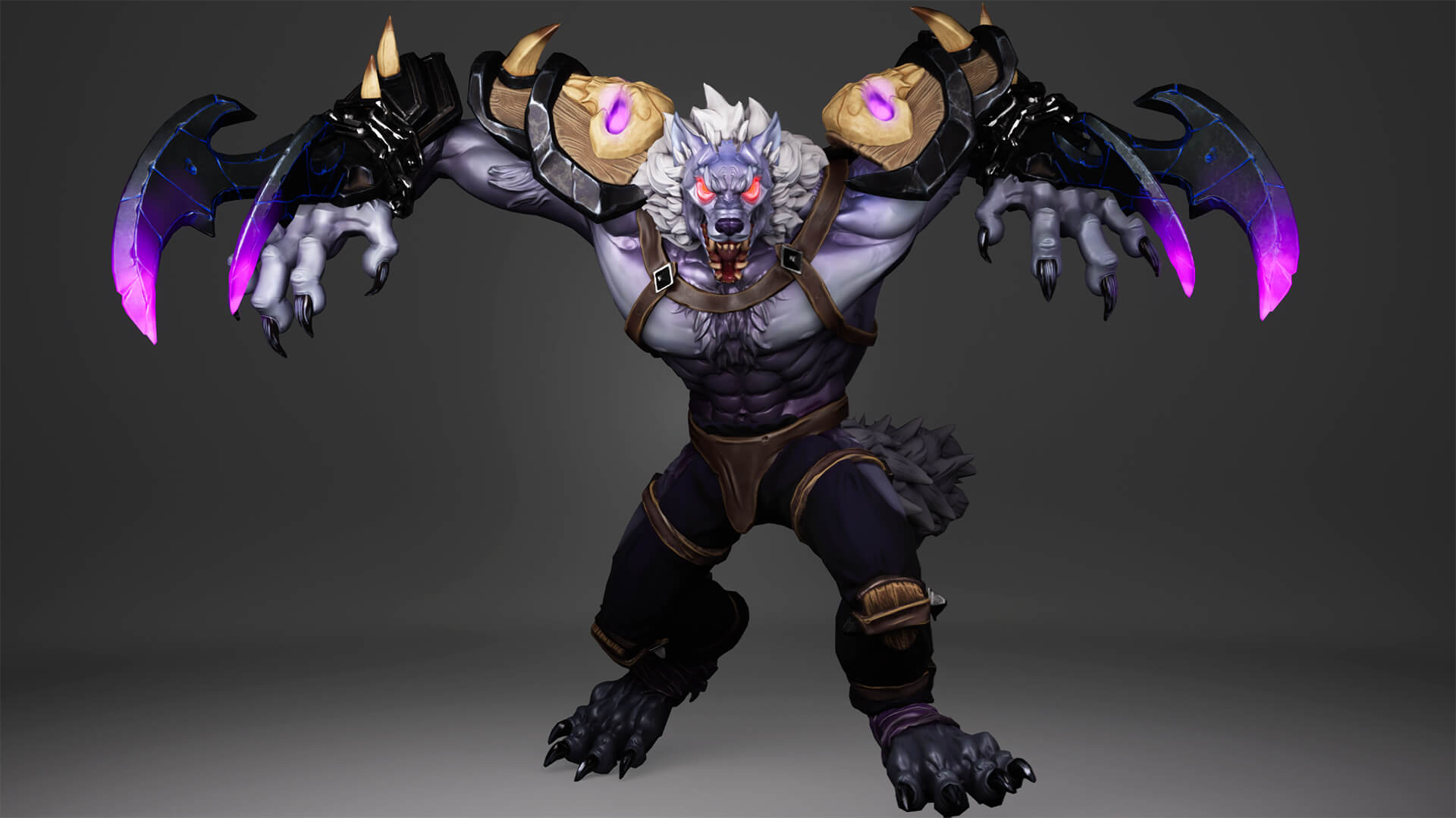 Stylized Wolf - 3D Model by Khornes