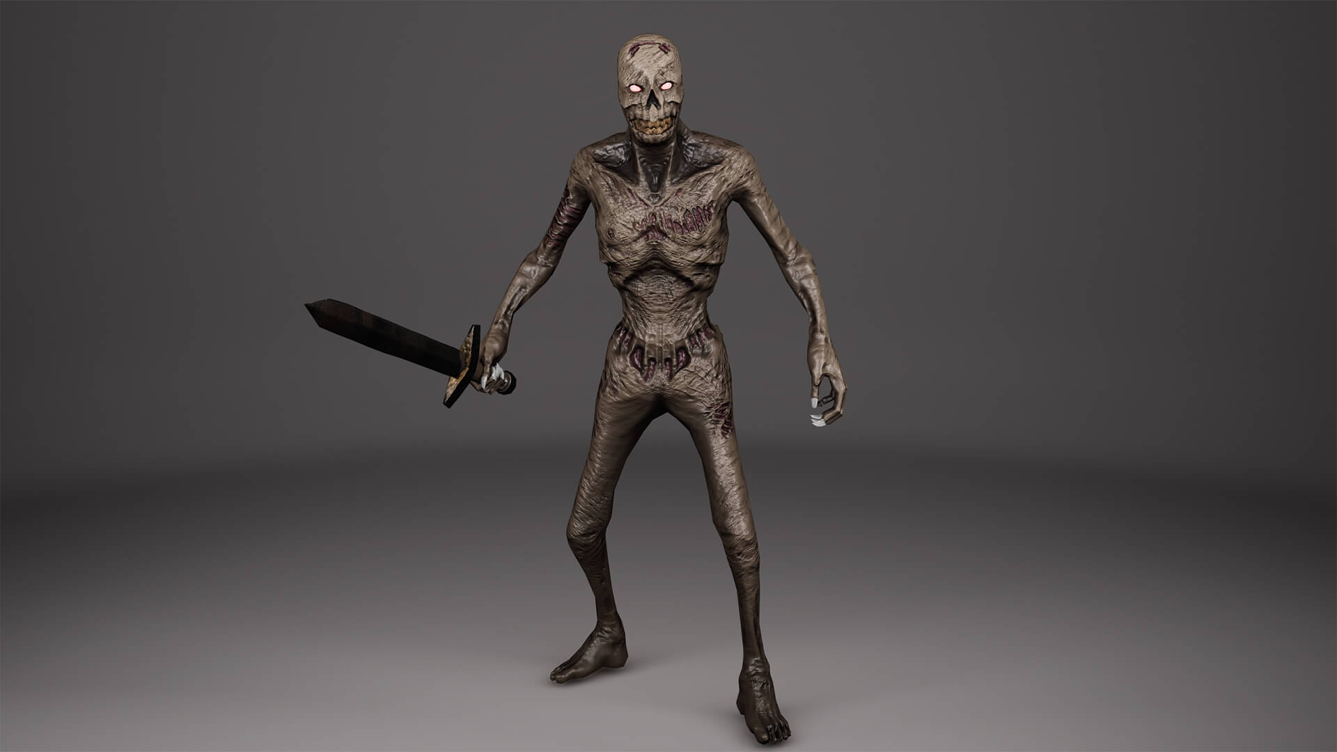 Low Poly Undead 2 - 3D Model by Khornes