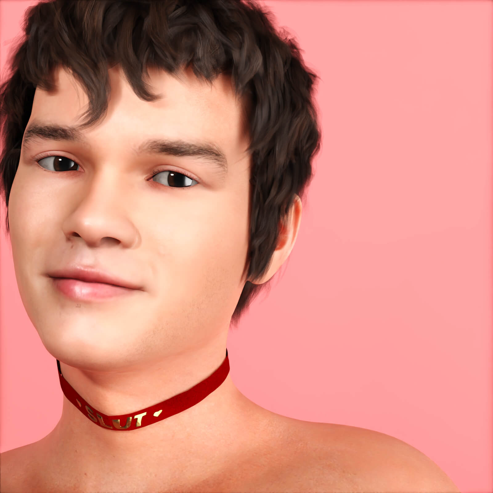 Choker for G8M - Daz Content by khoshekh