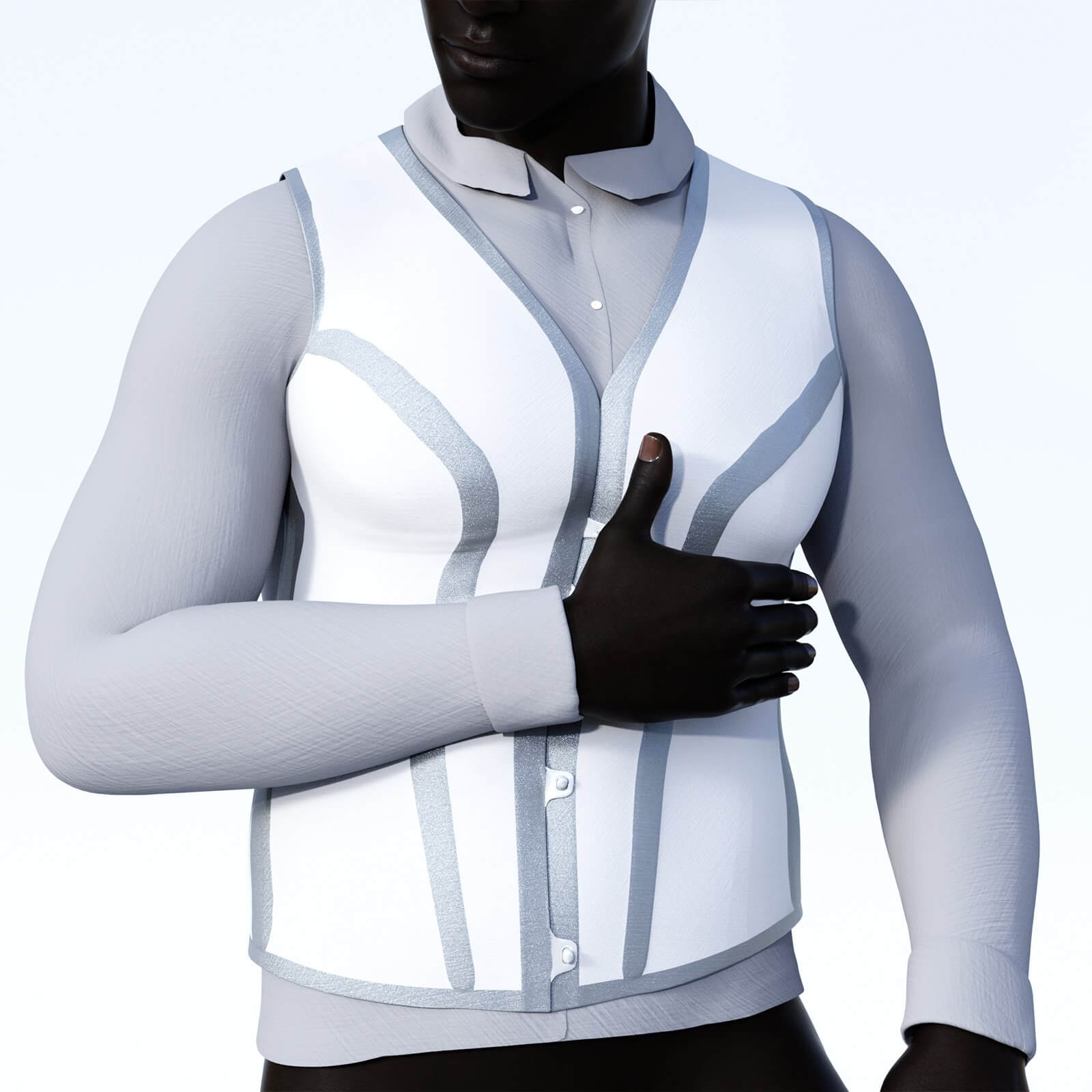 Corset Vest For G8M - Daz Content by khoshekh