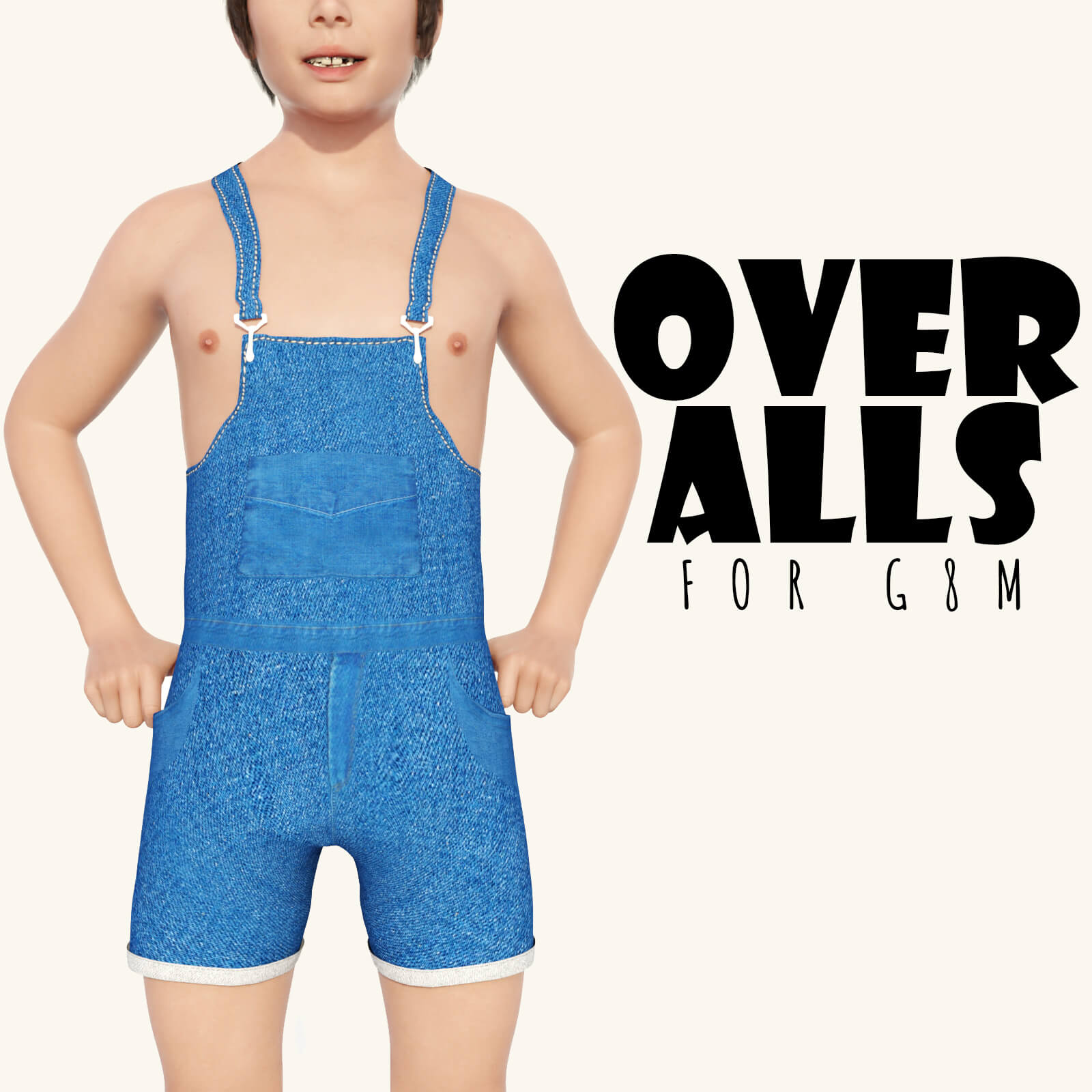 Overalls for G8M - Daz Content by khoshekh