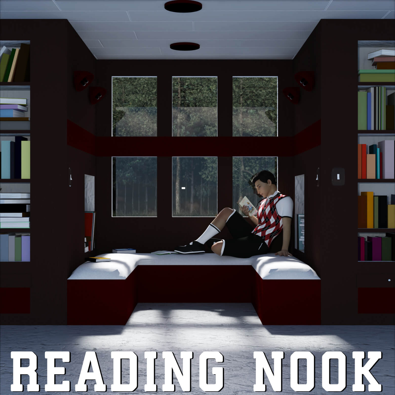 Reading Nook - Daz Content by khoshekh