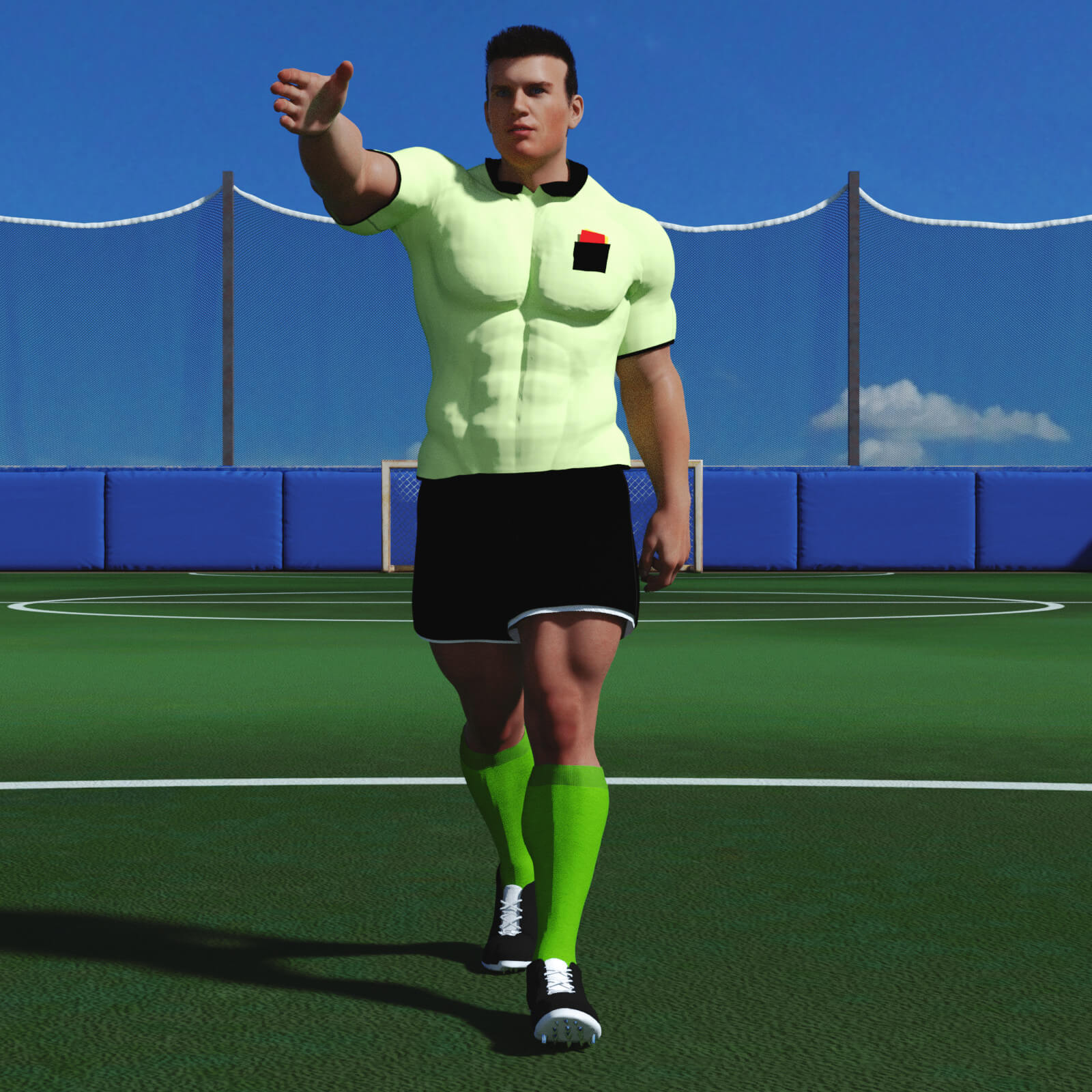 dForce Referee Outfit + Poses for G8M - Daz Content by khoshekh