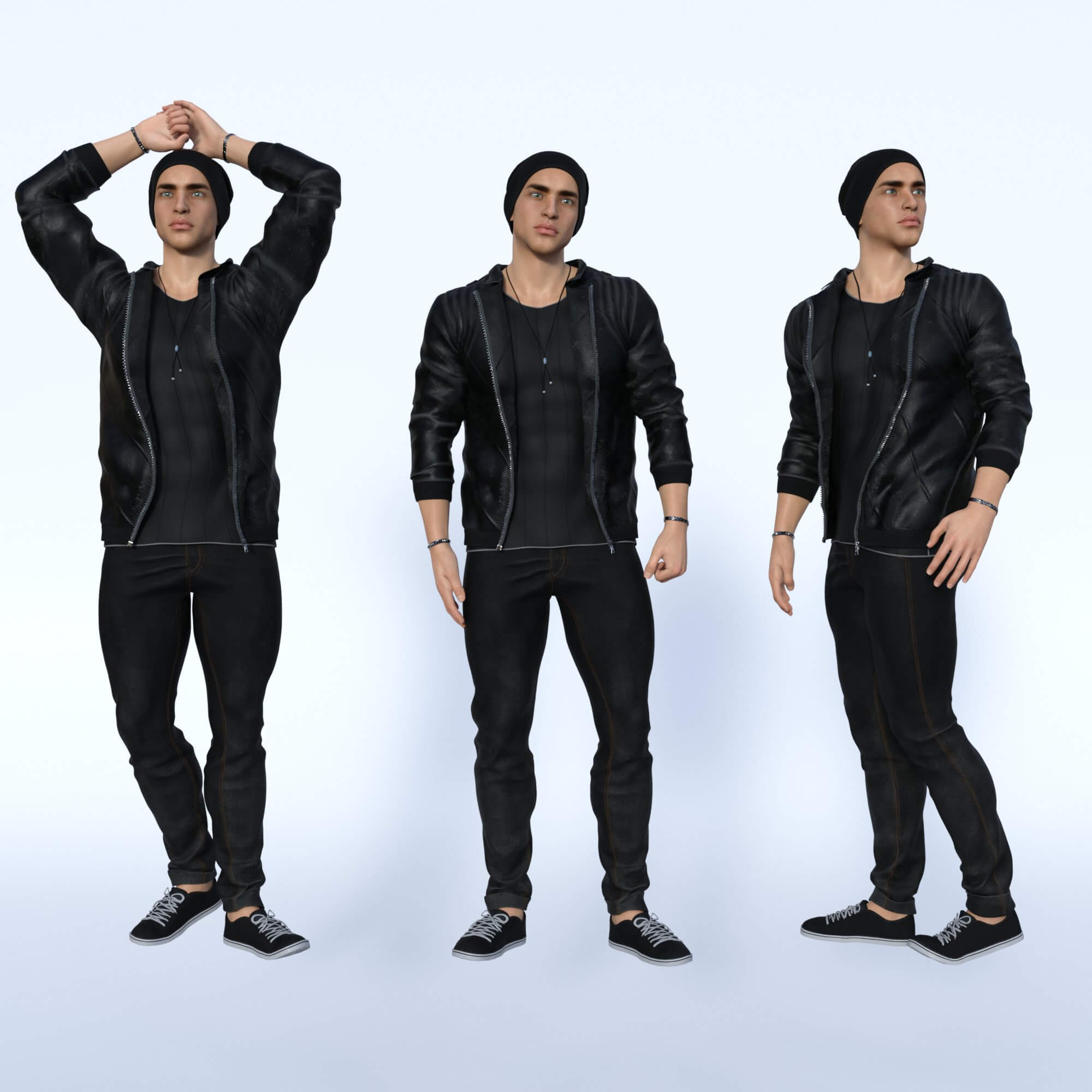 Strike A Pose I - Poses For G8M Daz Content by khoshekh