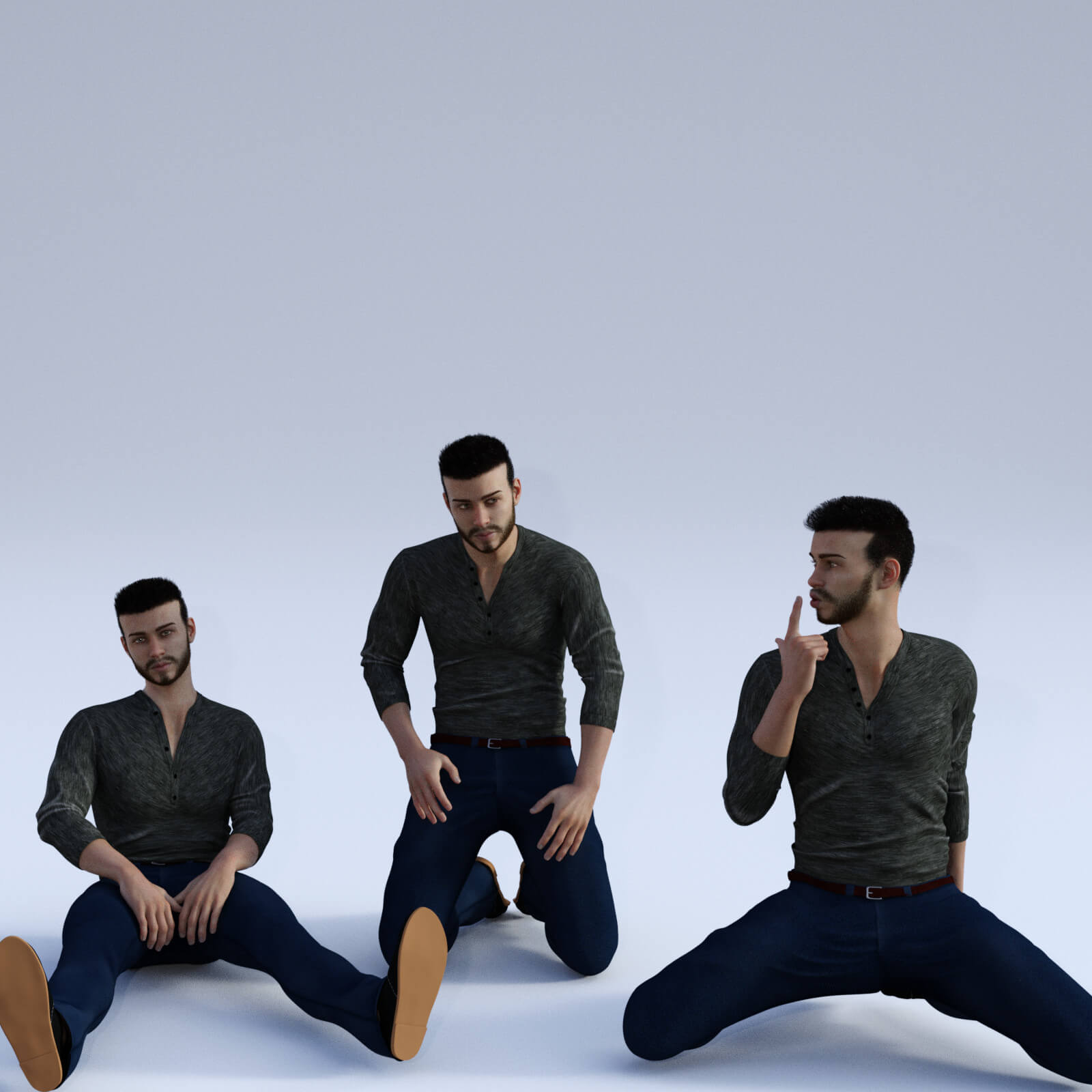 Strike a Pose IV - Poses for G8M Daz Content by khoshekh