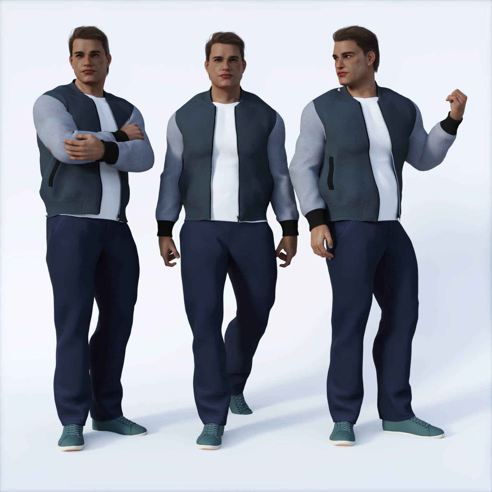 Strike a Pose V - Poses for G8M Daz Content by khoshekh