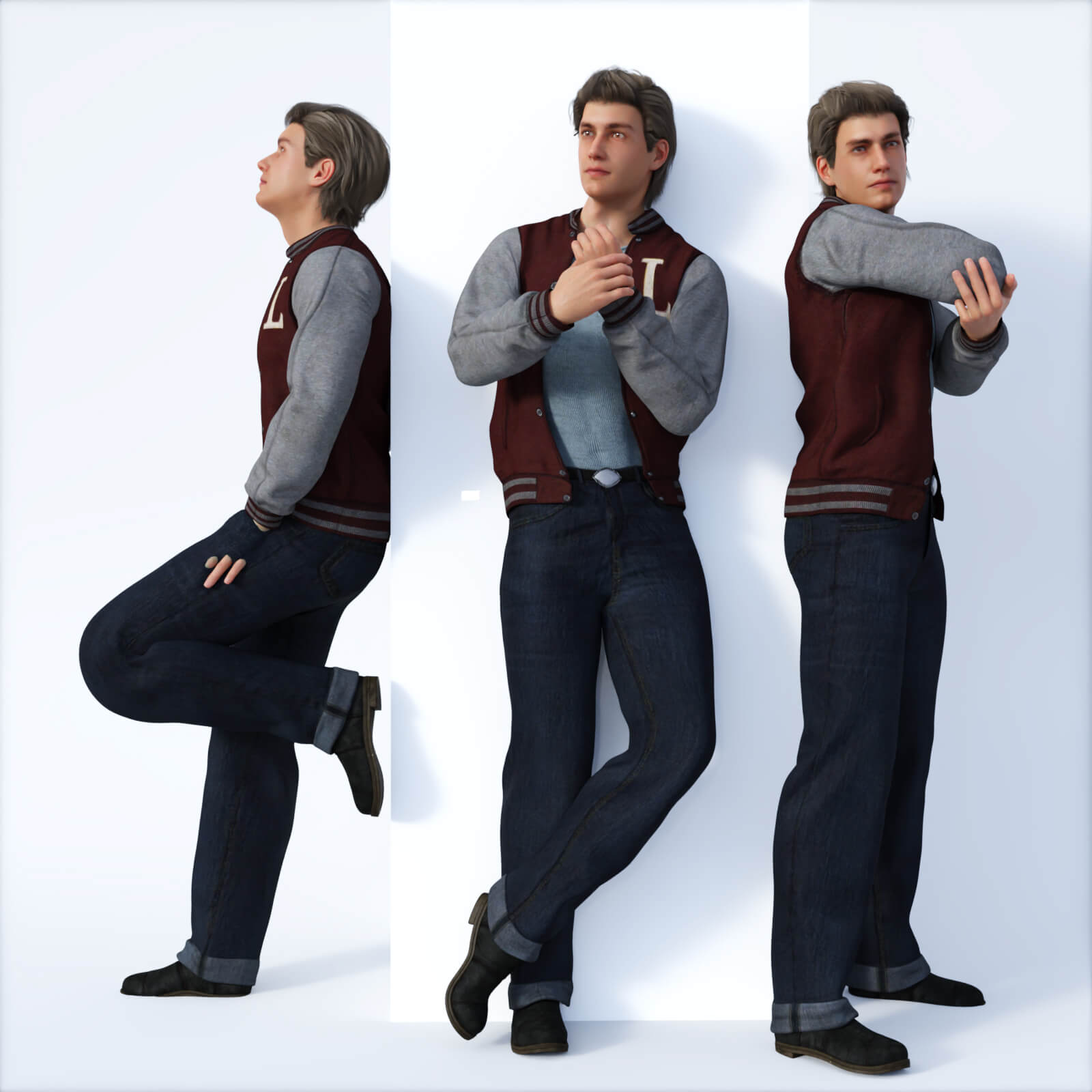 Strike a Pose V - Poses for G8M Daz Content by khoshekh