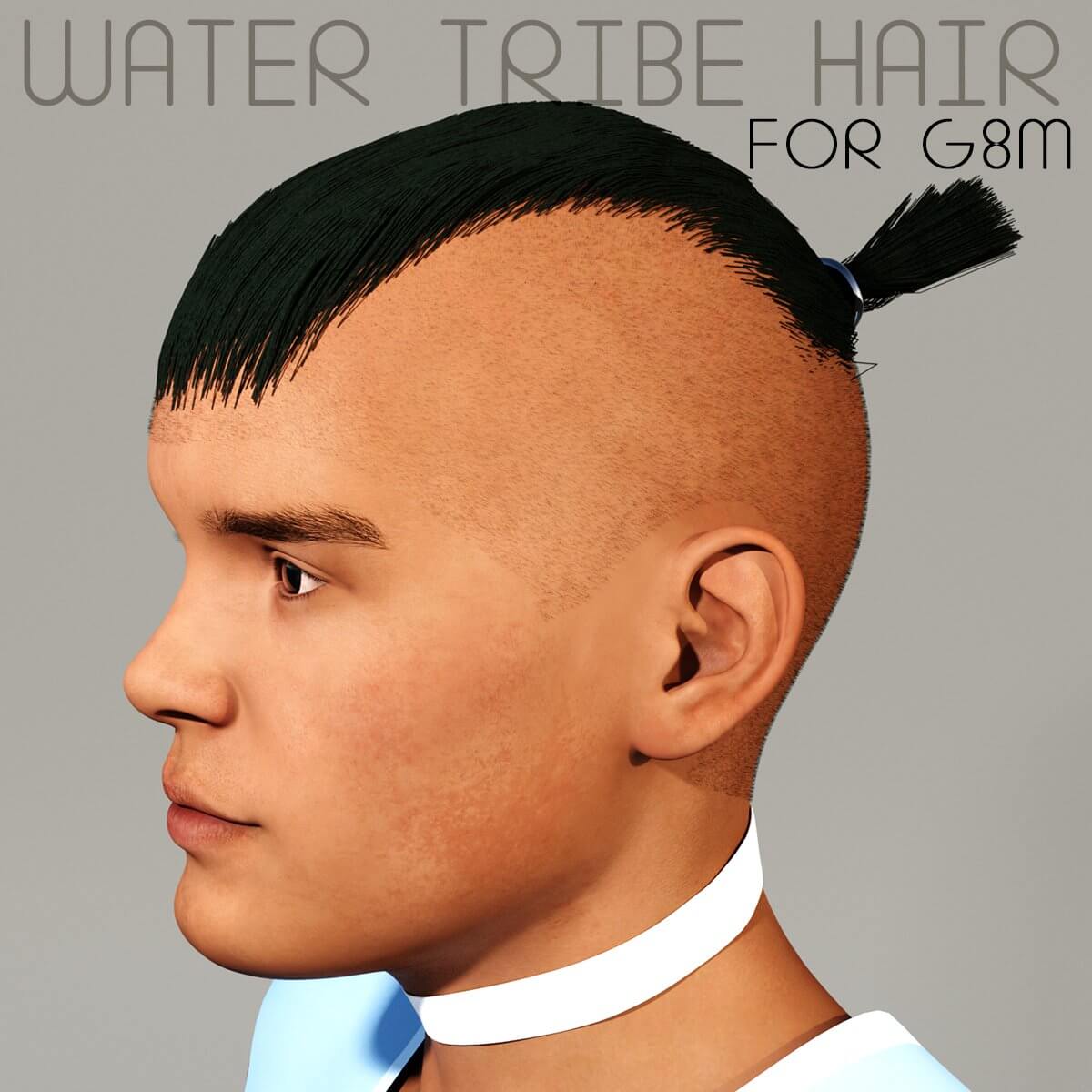 Water Tribe Hair For G8M - Free Daz Content by khoshekh