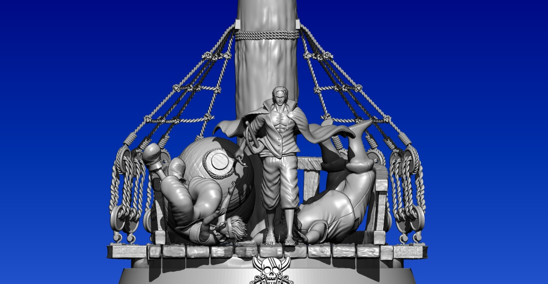 Diaroma Shanks Yonko - One Piece - 3D Model by khuongph123