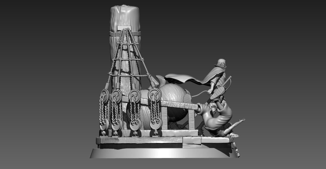 Diaroma Shanks Yonko - One Piece - 3D Model by khuongph123