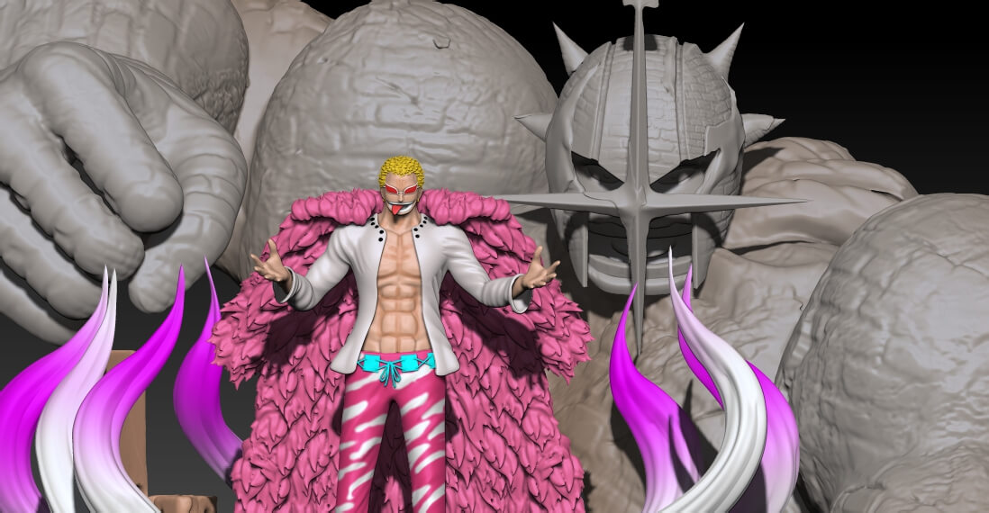 Doflamingo - One Piece - 3D Print by khuongph123