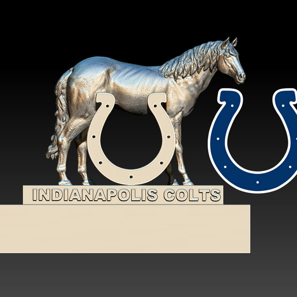 Ncaa - Indianapolis Colts Mascot Statue - Decor - 3D Print by khuongph123