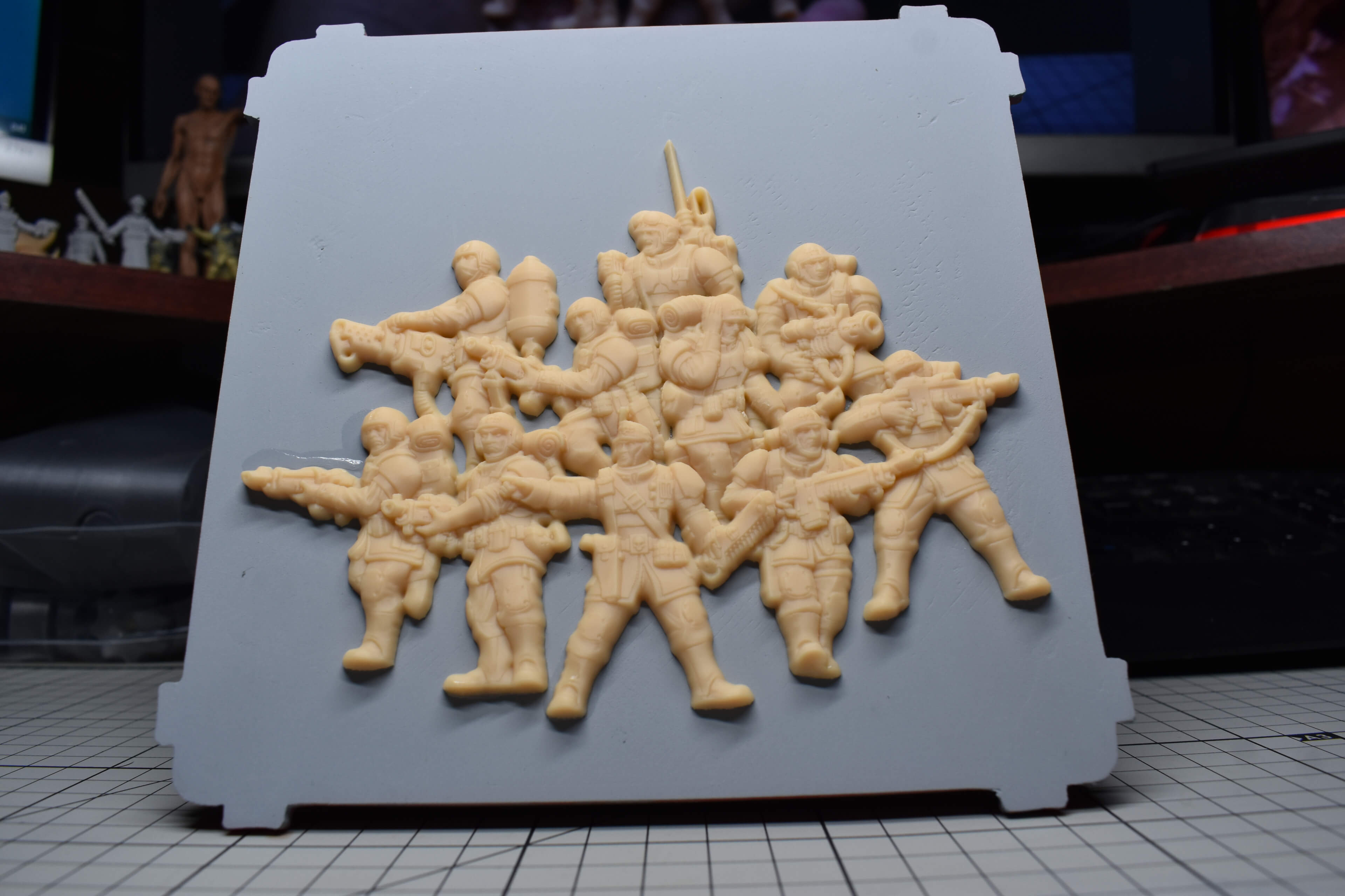 Cadian Shock Troops.Bas-Relief.stl 3D Model by Kickonster