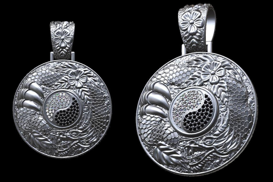 Jewel Pendant 002 - 3D Print Model by Kickonster