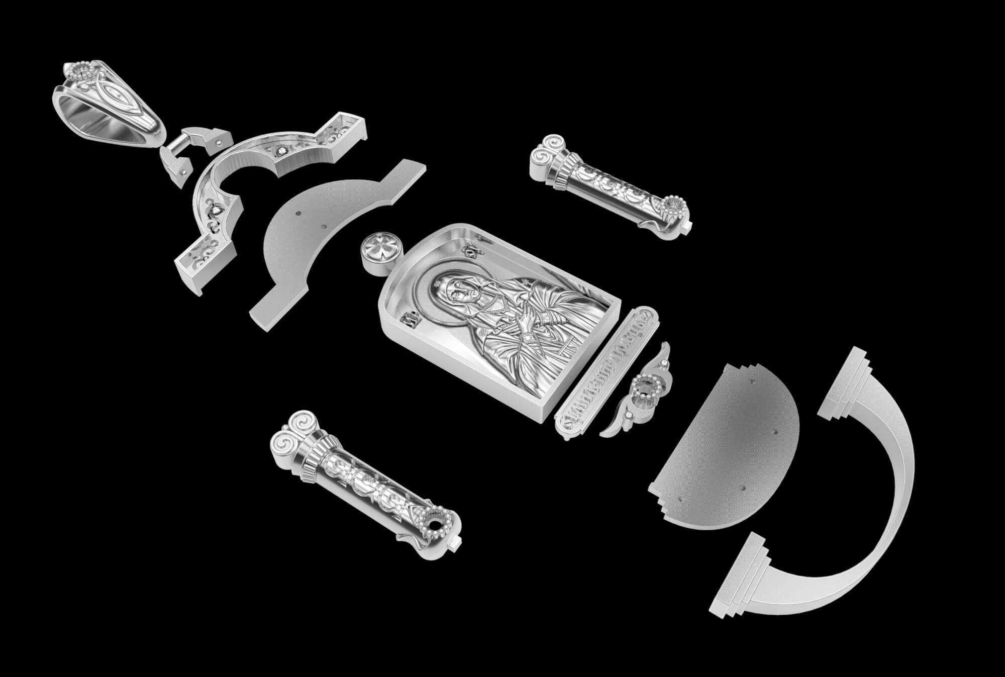 Pendant P017 - 3D Print Model by Kickonster