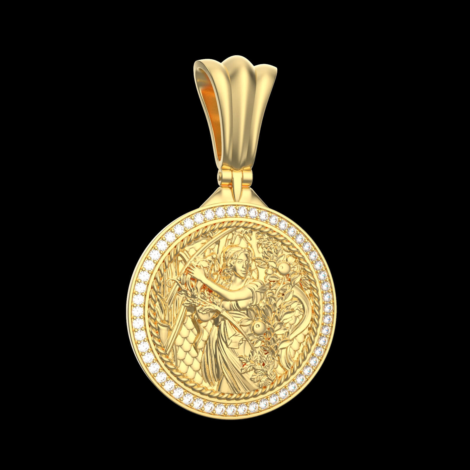 Pendant P059 Virgo - 3D Model by Kickonster