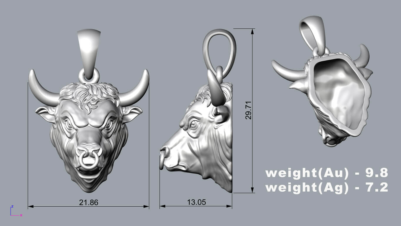 Pendant P088 - 3D Model by Kickonster