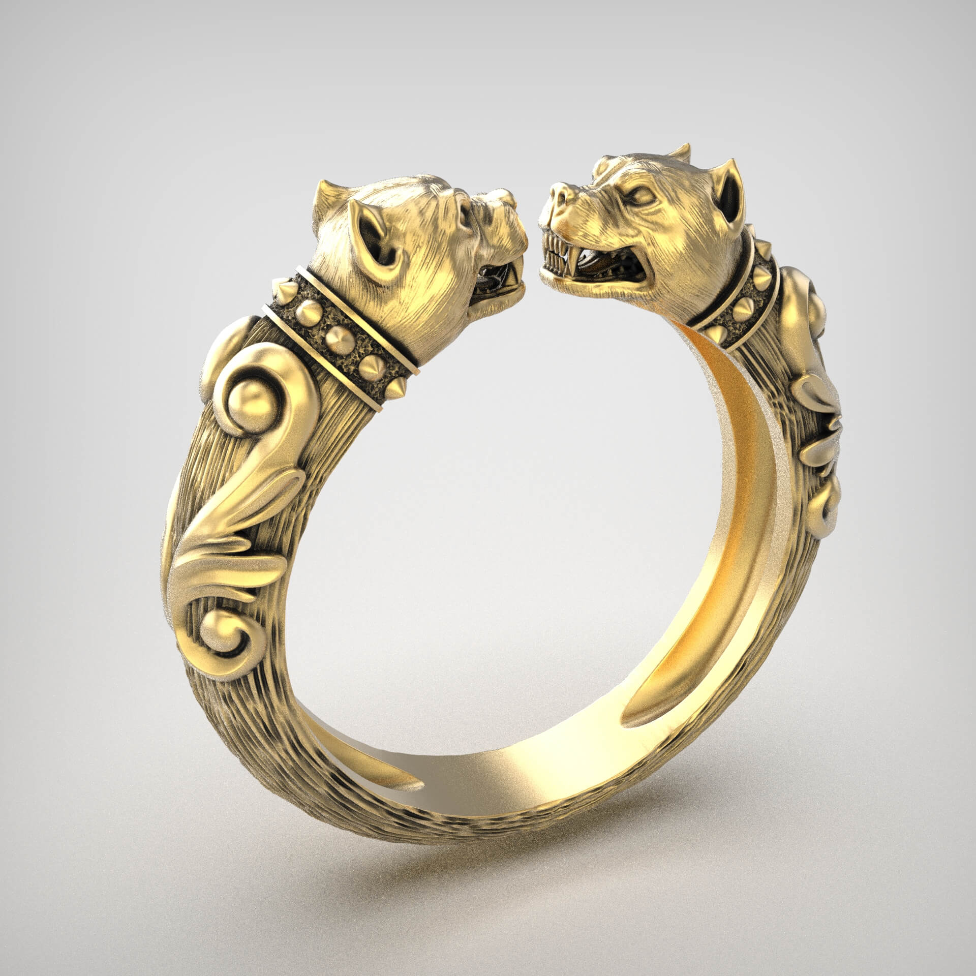 Ring R175 (Without Rings in The Teeth) - 3D Print Model by Kickonster