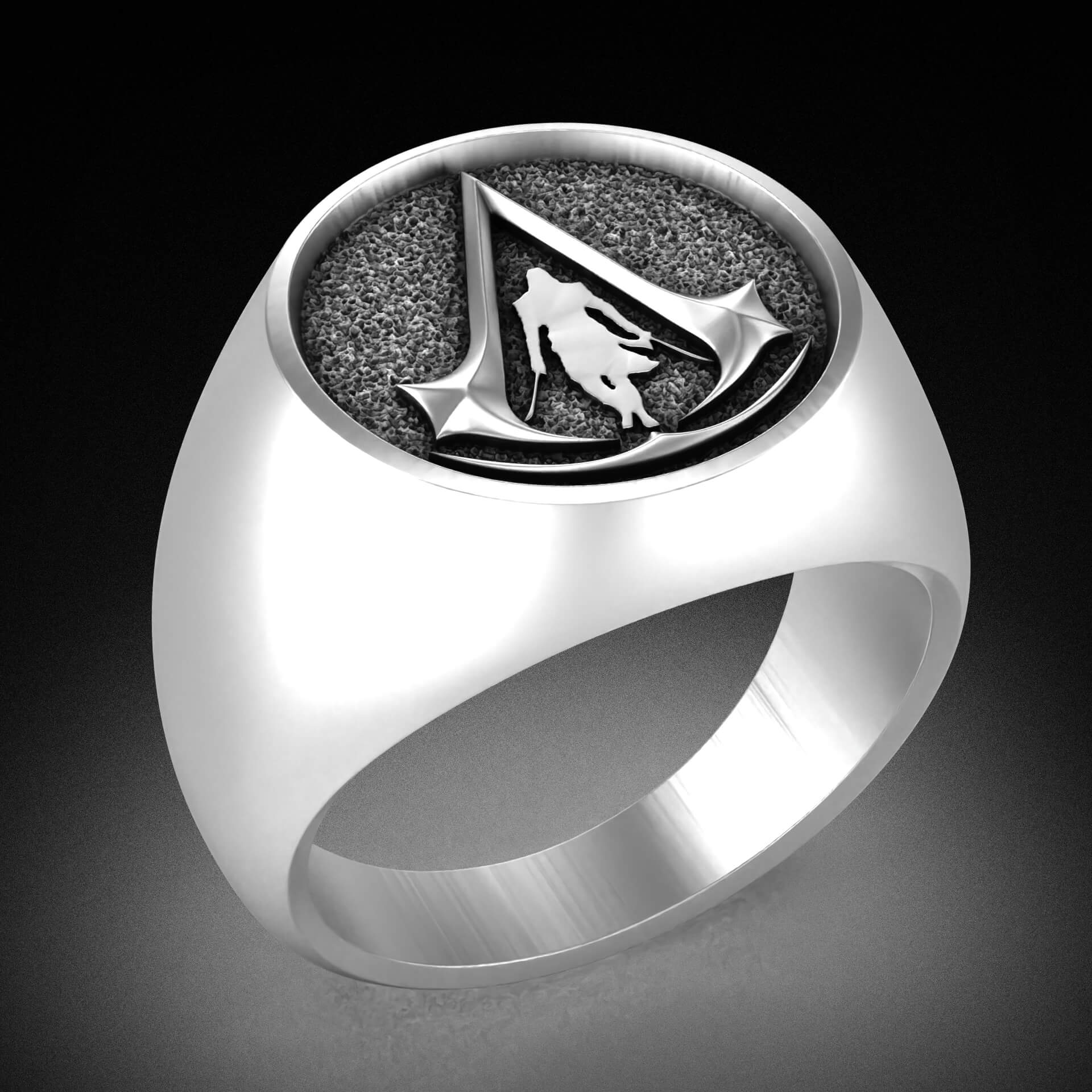Ring R198 Assassins - 3D Print Model by Kickonster