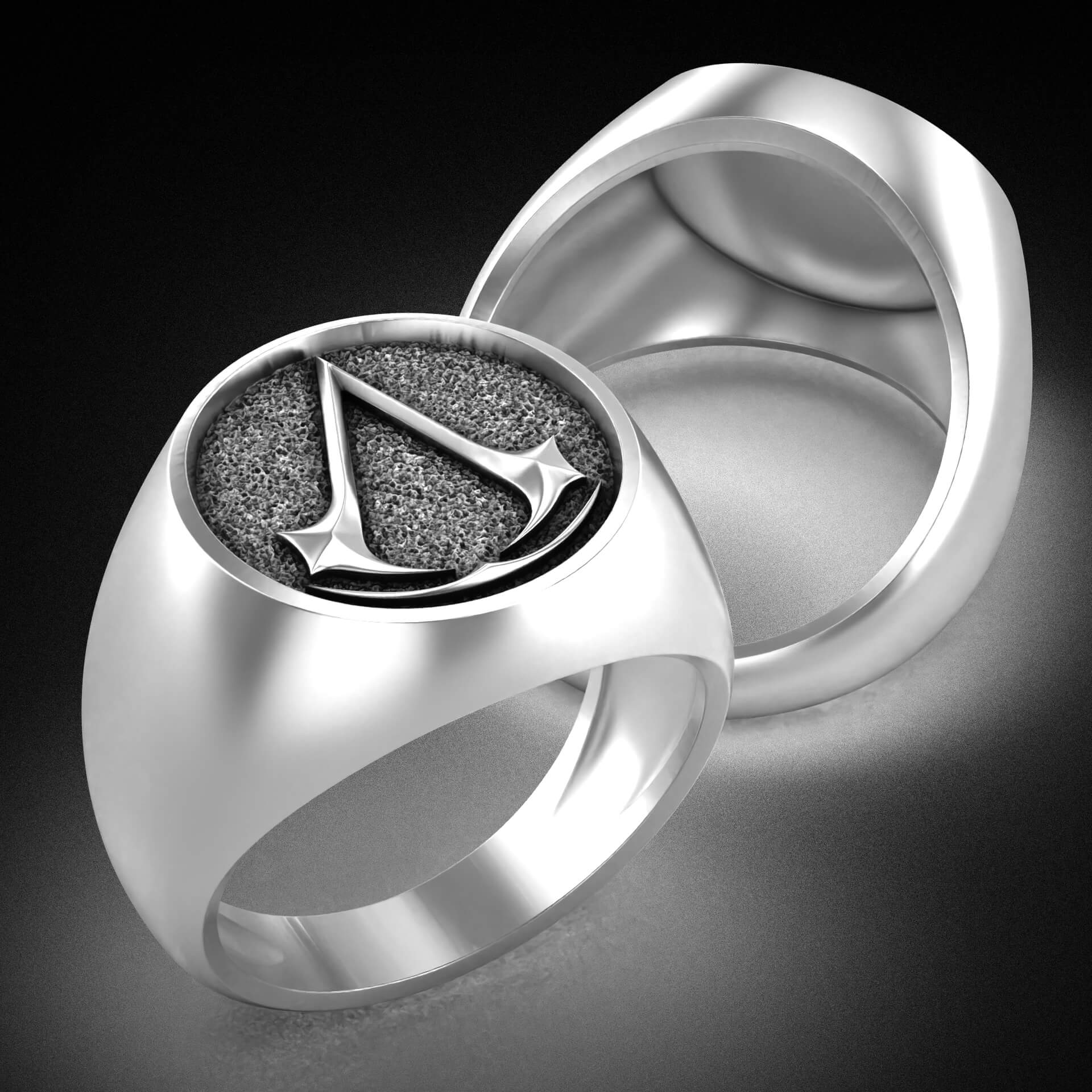 Ring R202 (Assassins Set) - 3D Print Model by Kickonster