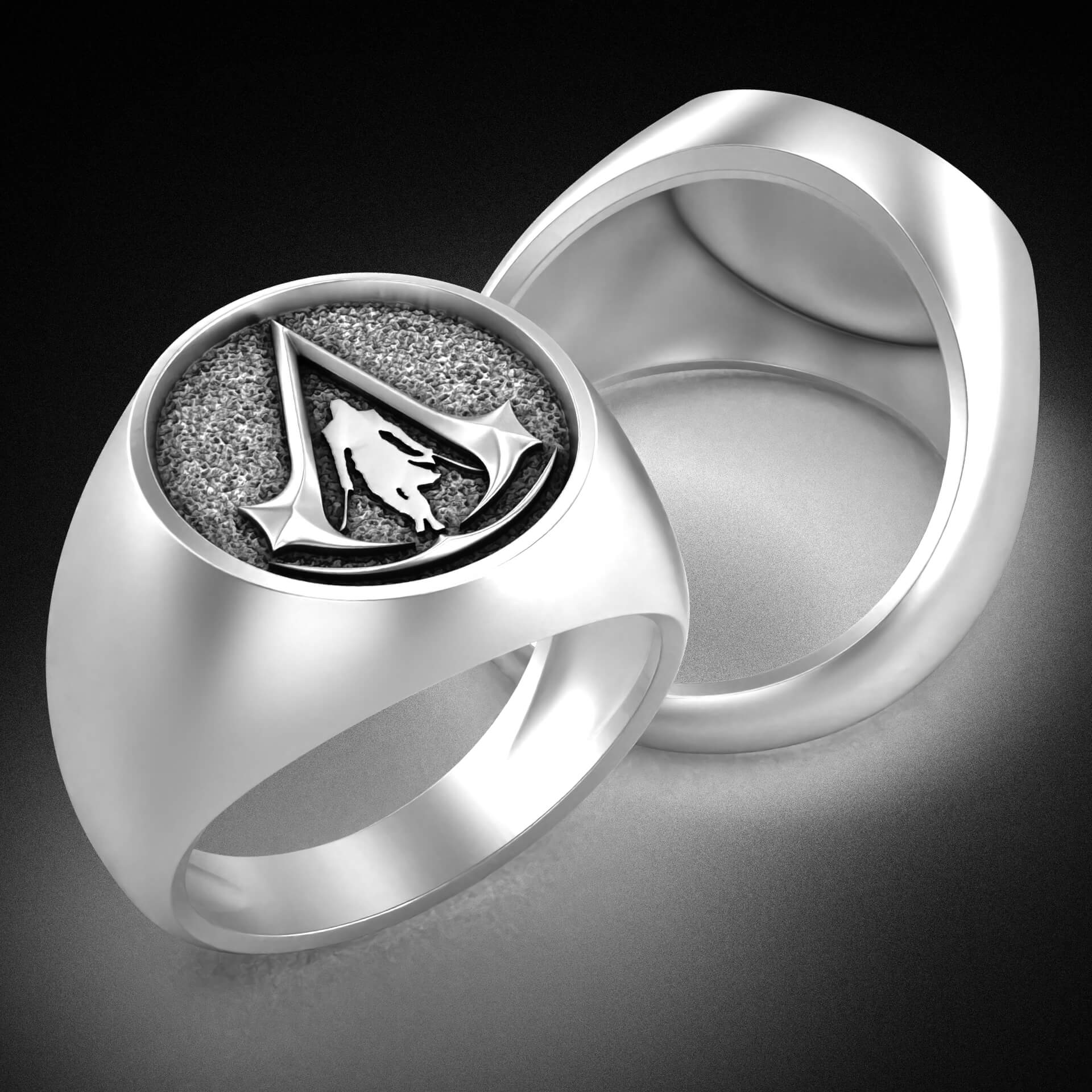 Ring R202 (Assassins Set) - 3D Print Model by Kickonster