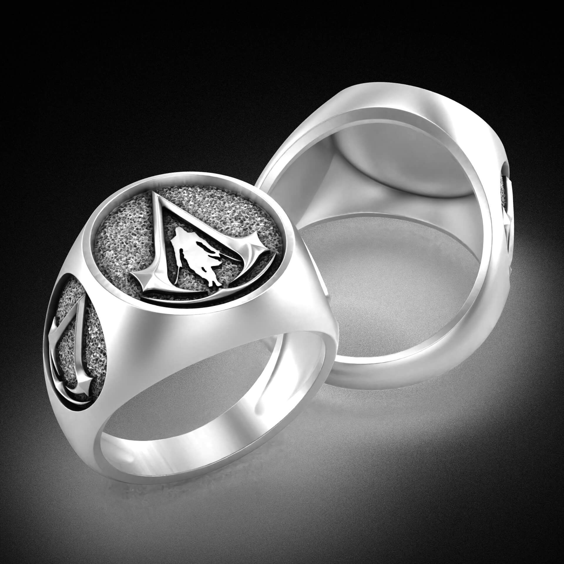 Ring R202 (Assassins Set) - 3D Print Model by Kickonster