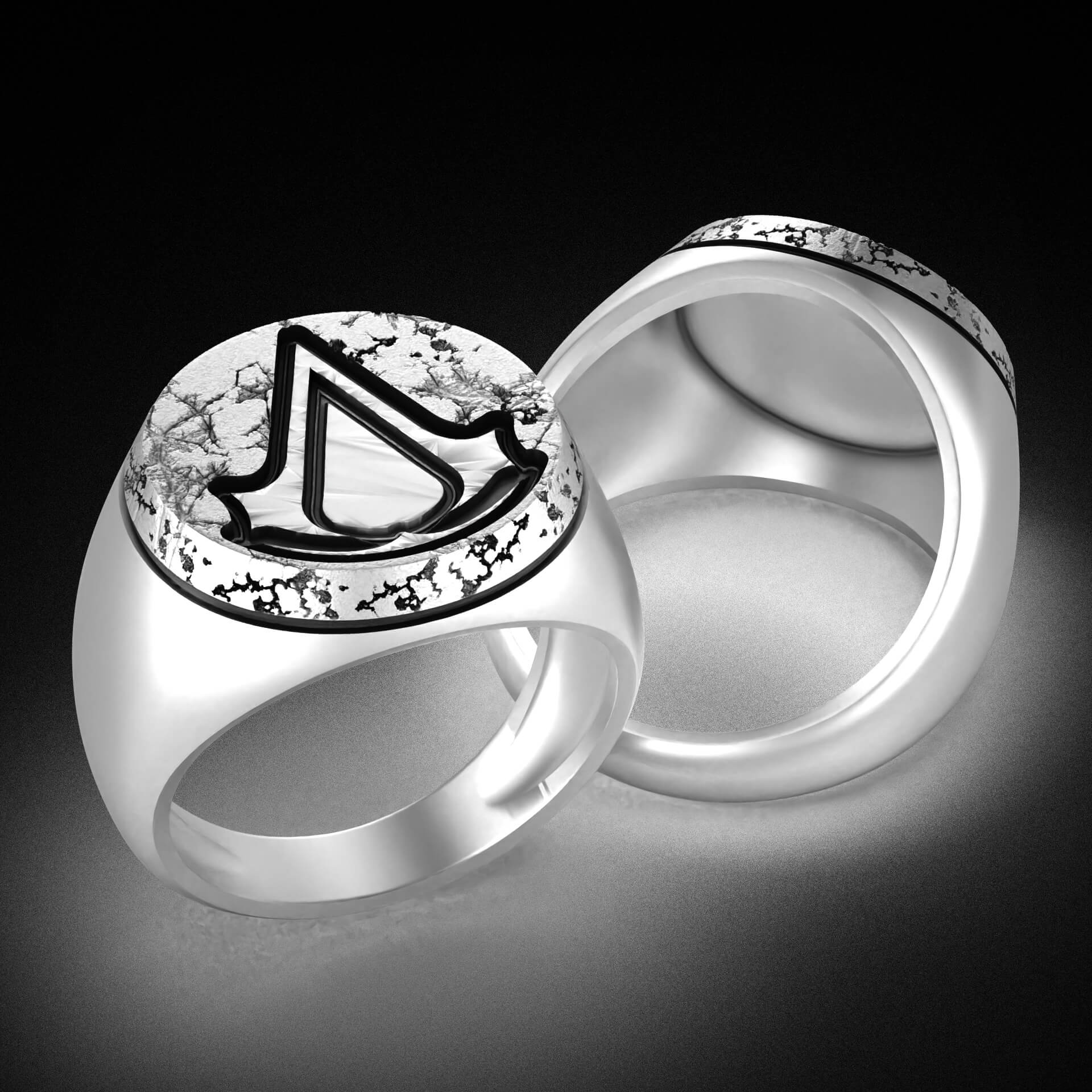 Ring R202 (Assassins Set) - 3D Print Model by Kickonster