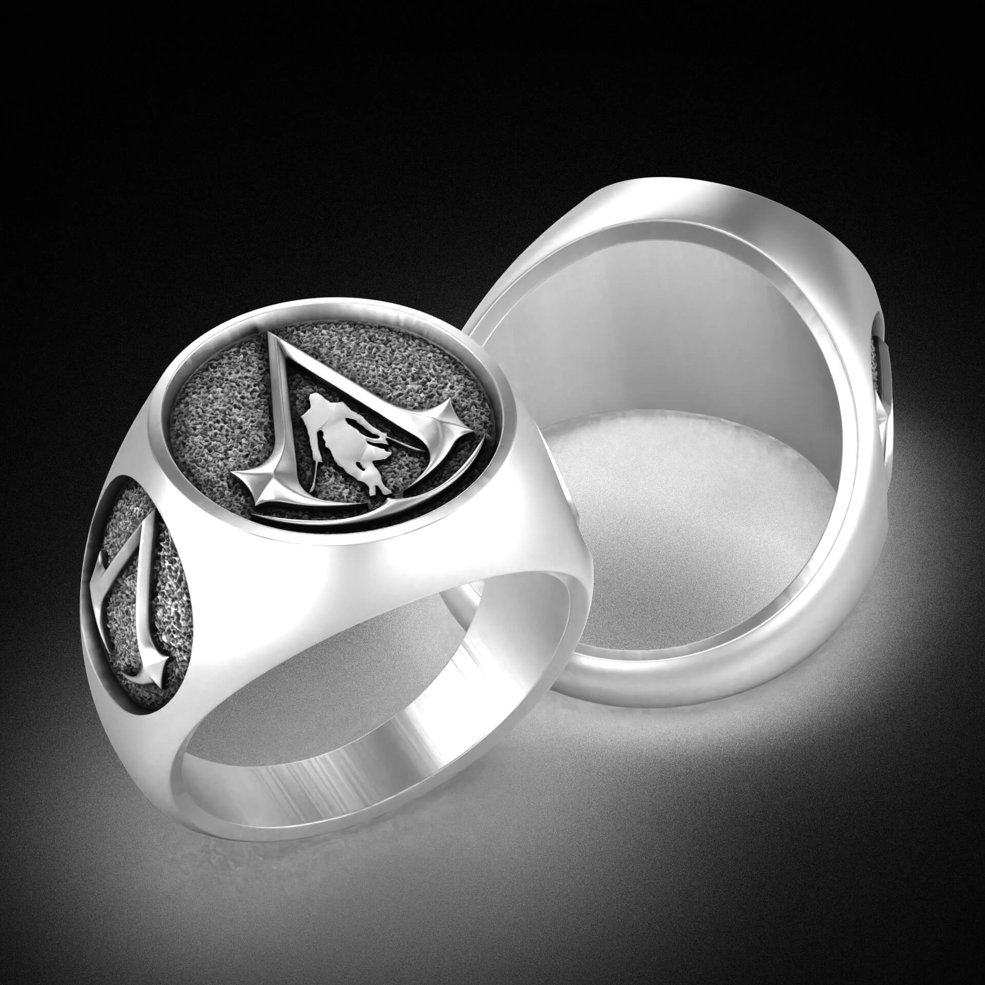 Ring R202 (Assassins Set) - 3D Print Model by Kickonster