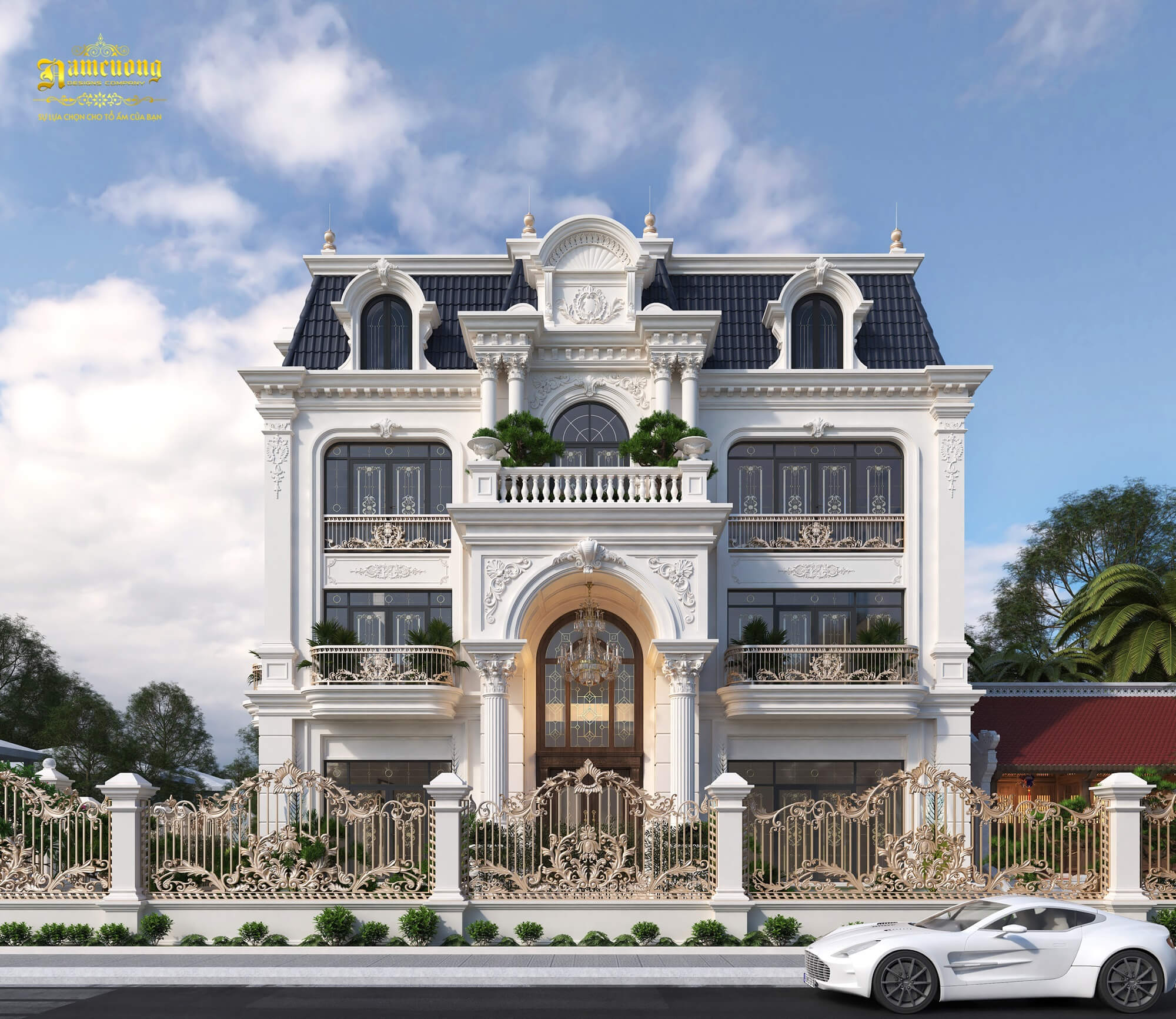 Neoclassical Villa Design in Hai Phong - Kien Truc Nam Cuong