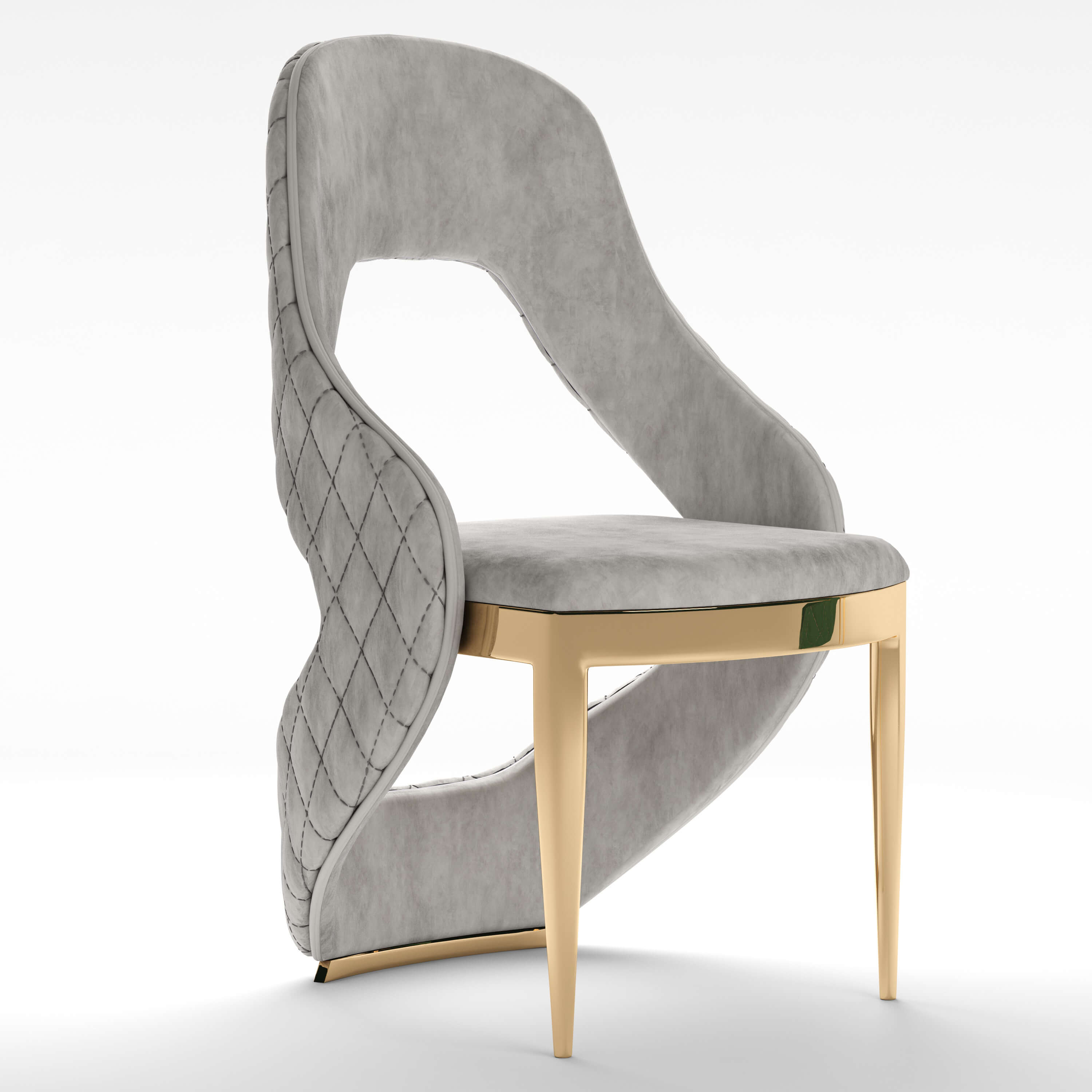 Golden Leg Chair - 3D Model by kinetokor