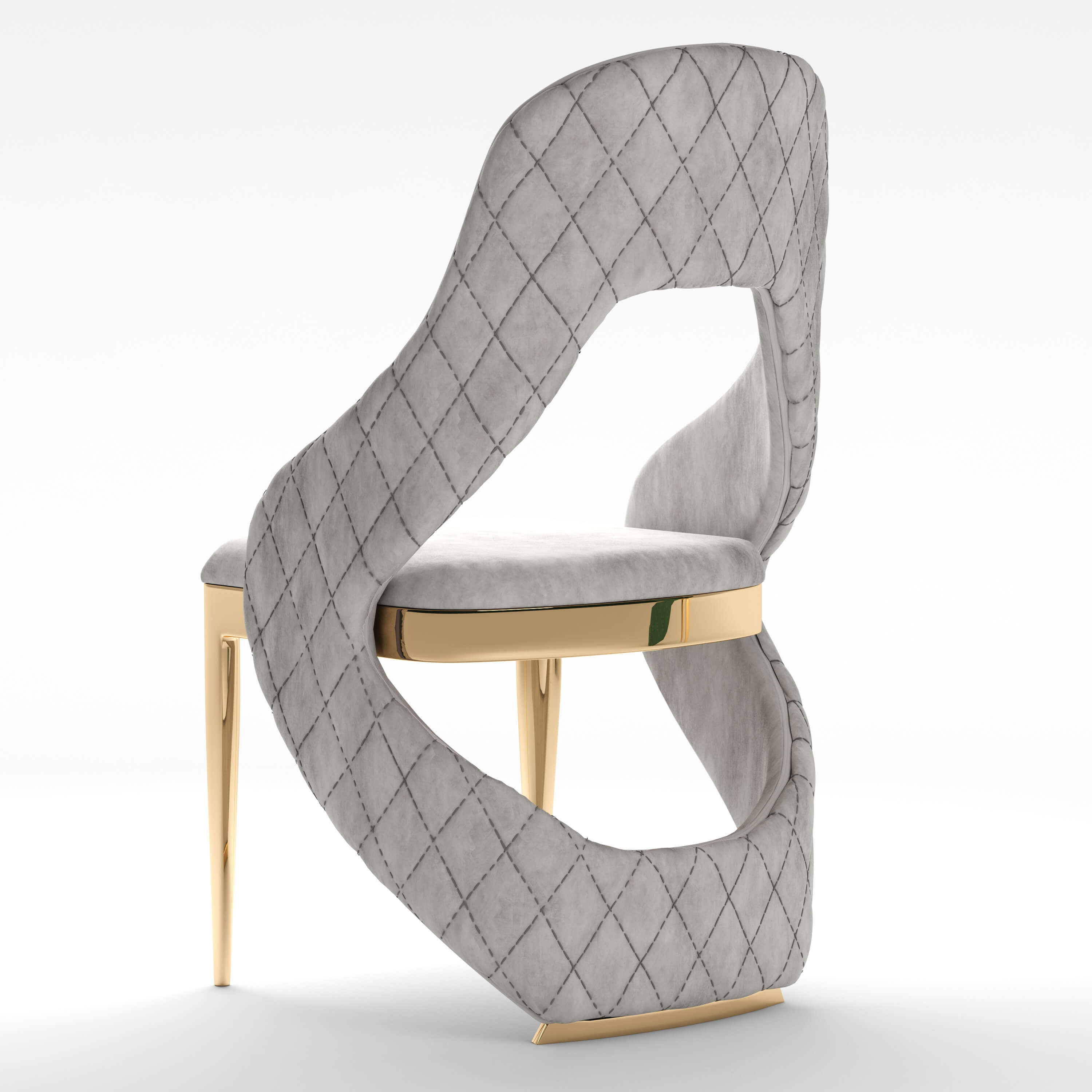 Golden Leg Chair - 3D Model by kinetokor