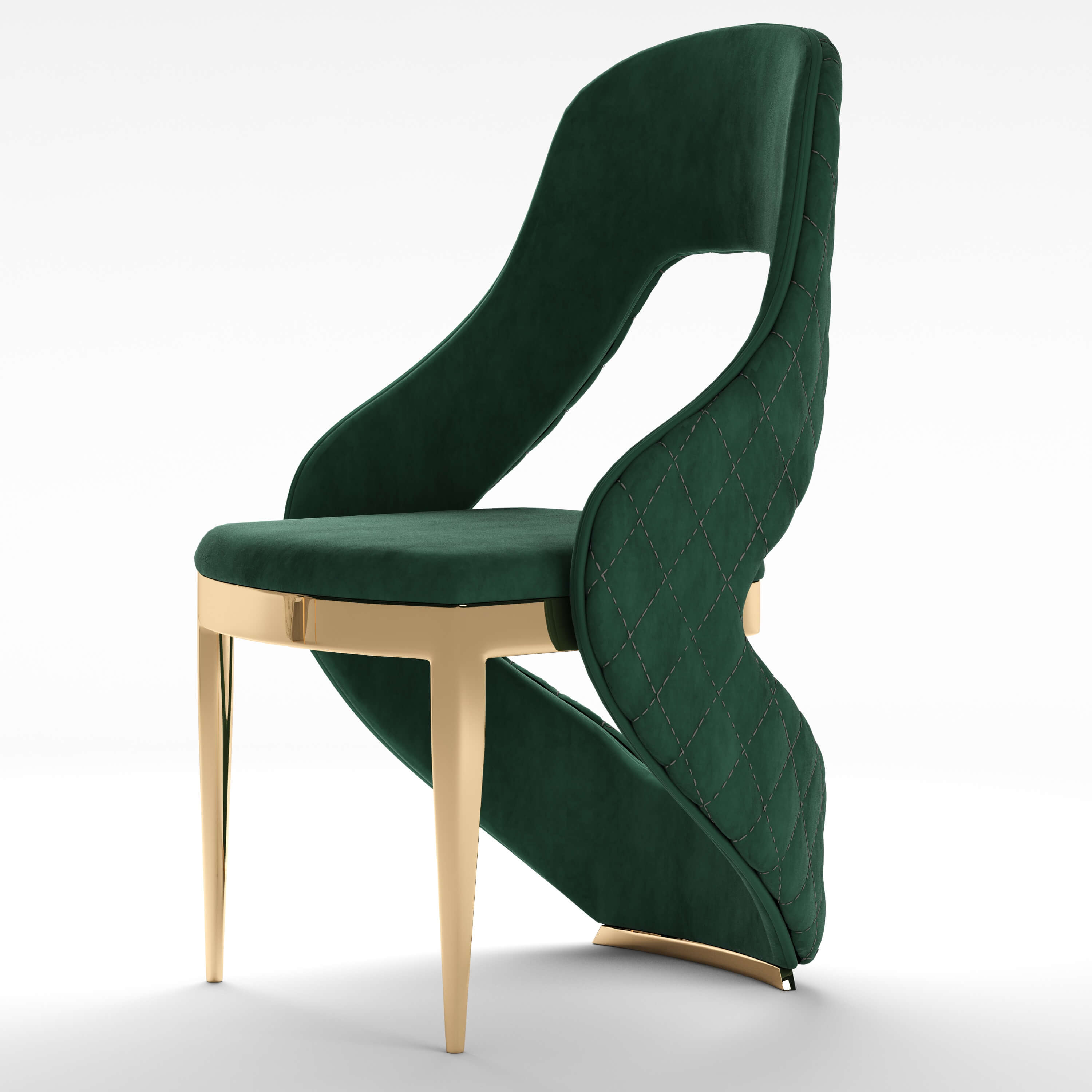 Golden Leg Chair - 3D Model by kinetokor