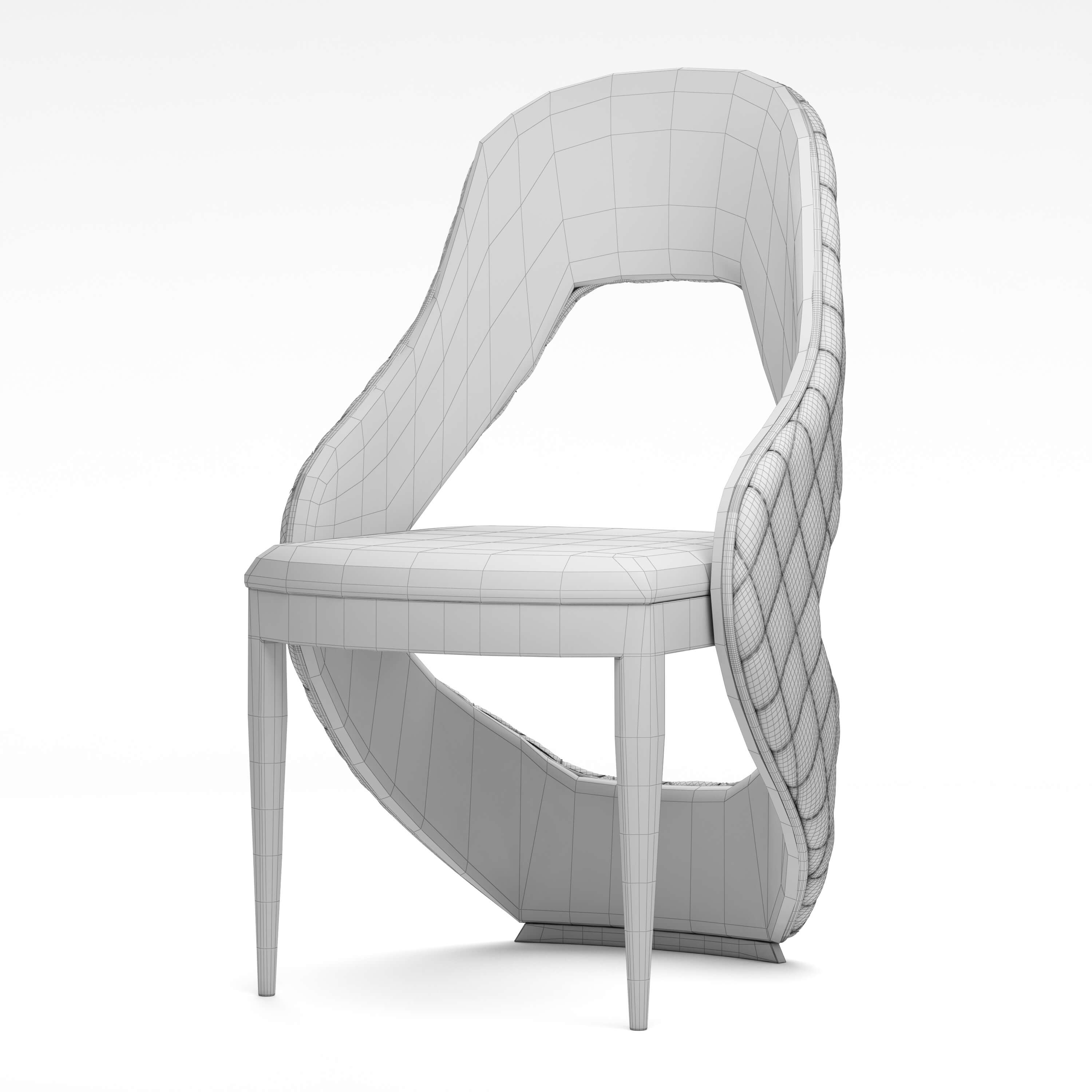 Golden Leg Chair - 3D Model by kinetokor