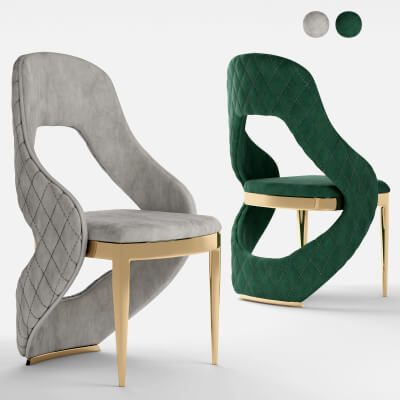 Golden Leg Chair - 3D Model by kinetokor