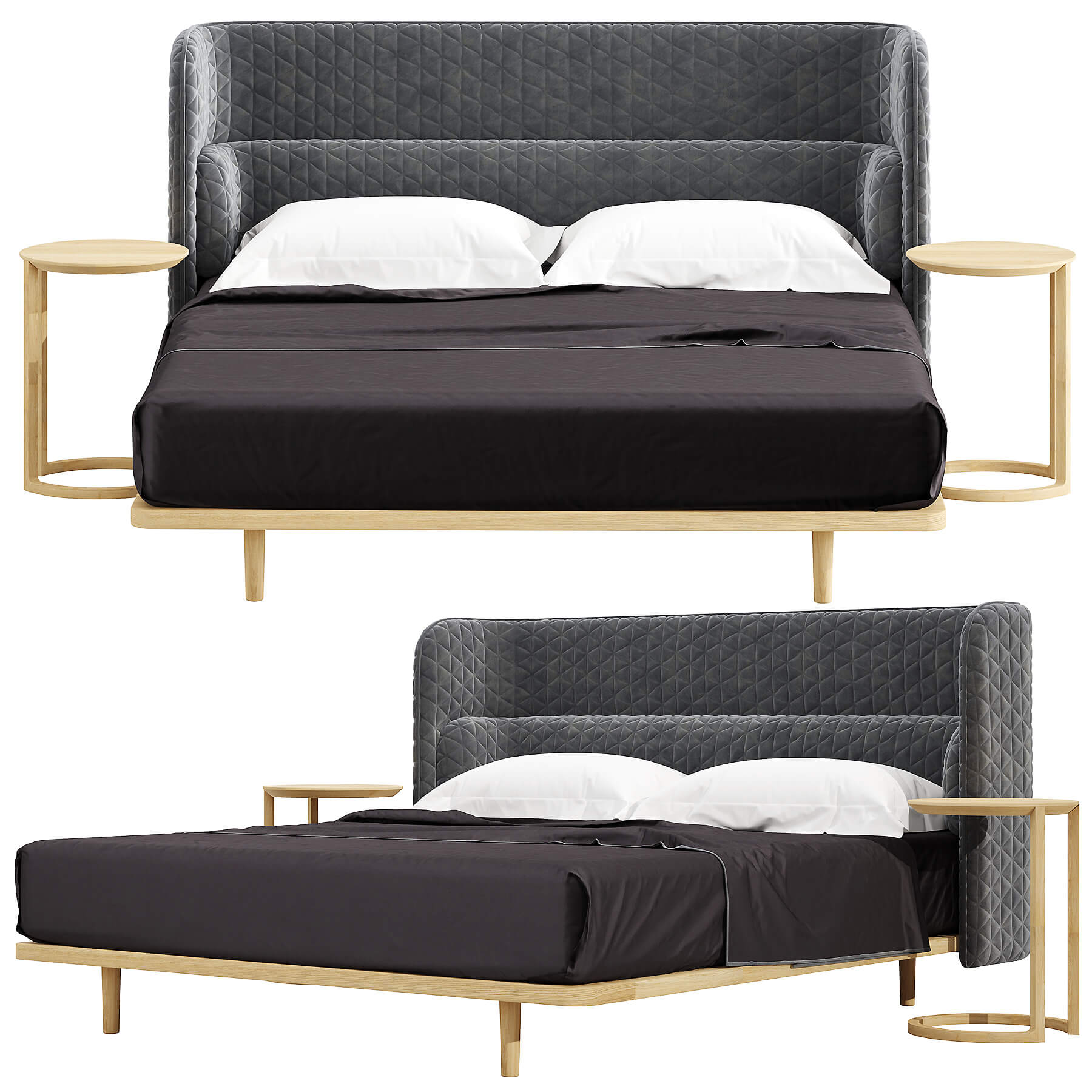 Naudesign Aran Bed - 3D Model by kinetokor